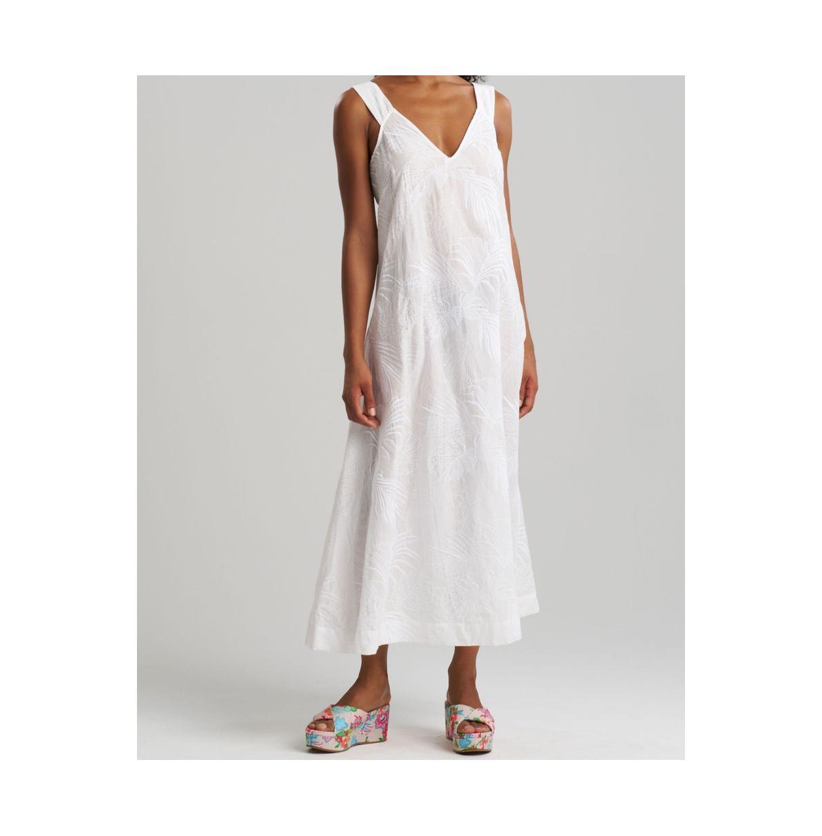 Click here for Natori Womens Palm Maxi Dress - White prices