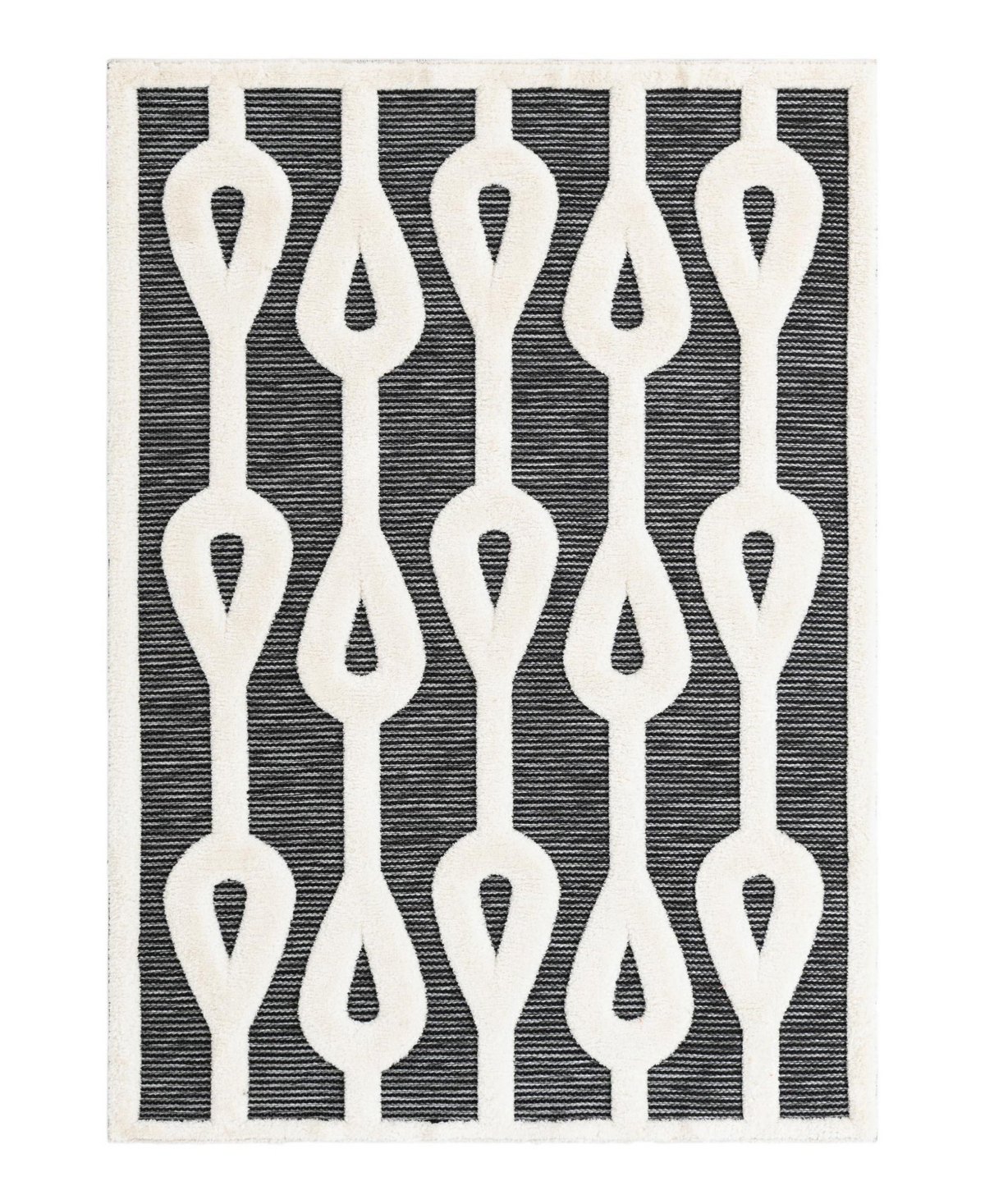 Click here for Bayshore Home Textured Tones Drops 51x71 Area Rug... prices
