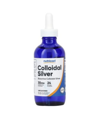 Nutricost Colloidal Silver Unflavored 30 PPM - 4 fl oz (118 ml) - Macy's