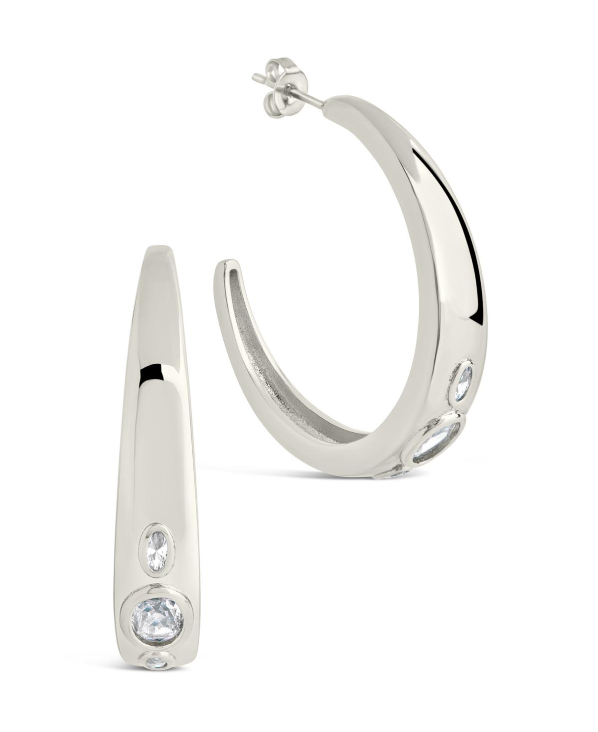 Click here for Sterling Forever Soren Cubic Zirconia Statement Ho... prices