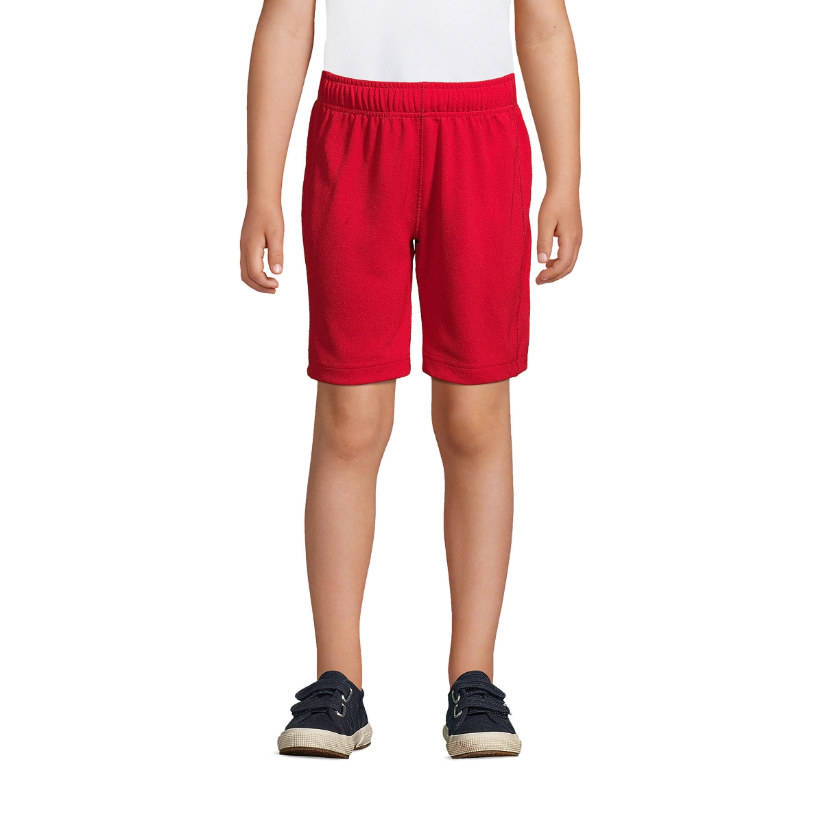 Click here for Lands End Boys Mesh Gym Shorts - Red prices