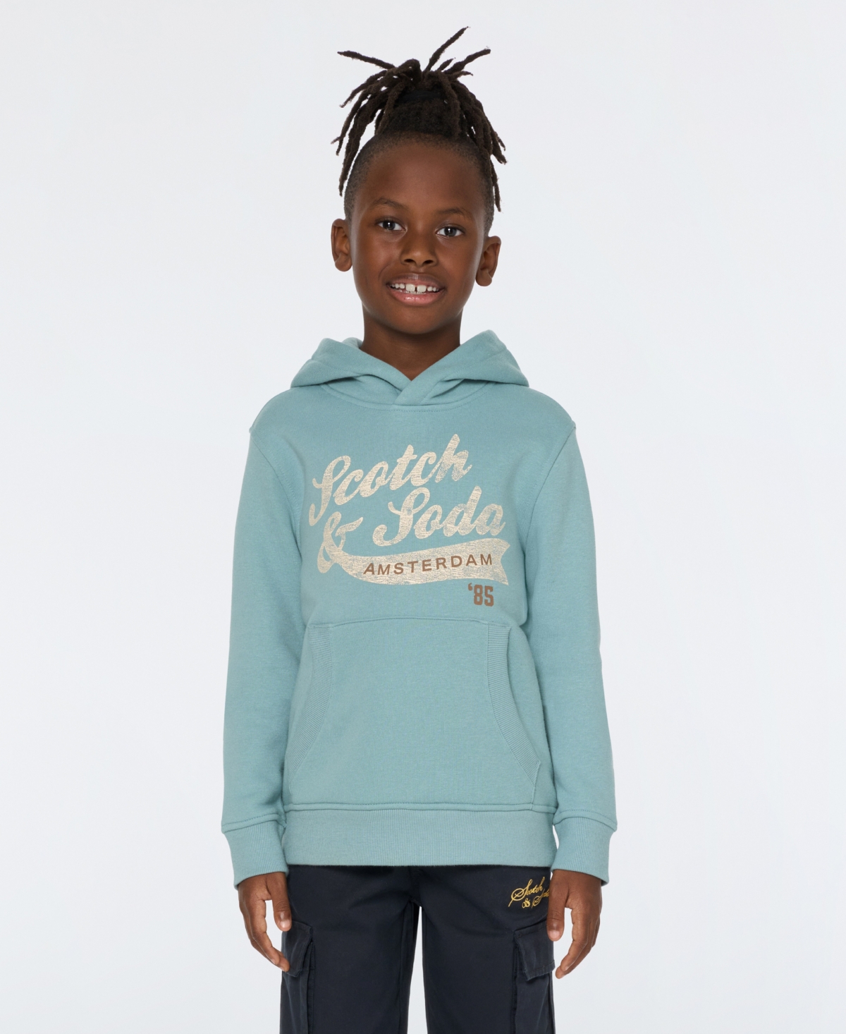 Click here for Scotch & Soda Big Boys Graphic Fleece Hoodie - Bay... prices