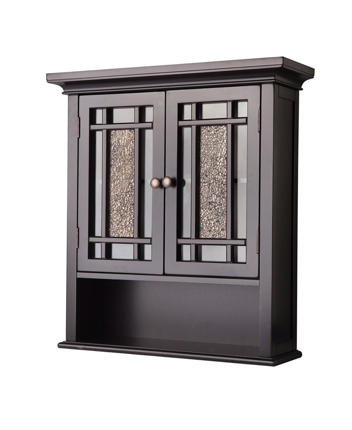 Click here for Bathroom Wall Cabinet with Amber Mosaic Glass Acce... prices