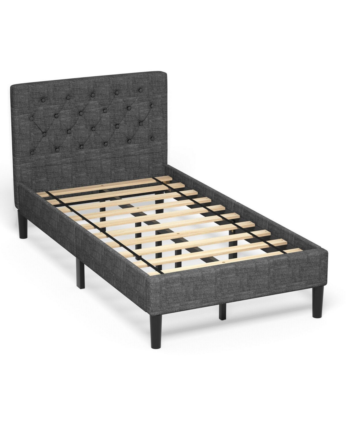 Click here for Gouun Upholstered Bed Base with Button Stitched He... prices