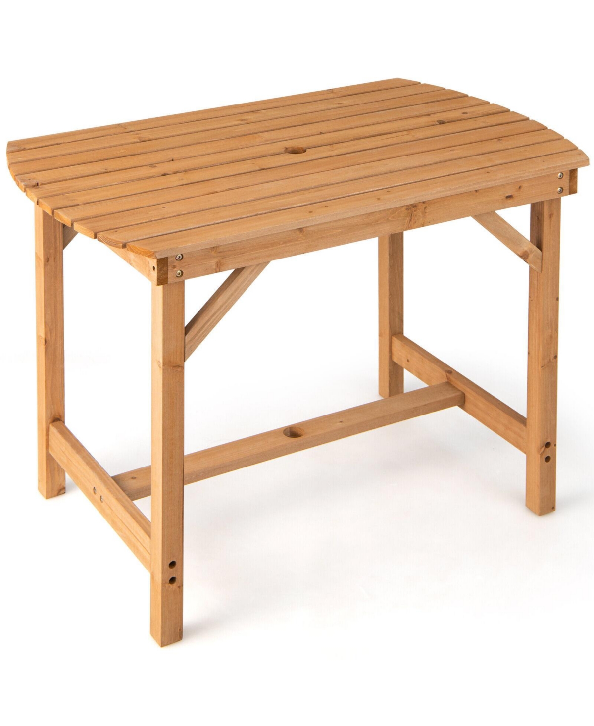 Click here for Gouun Outdoor Fir Wood Dining Table with 1.5 Inch... prices