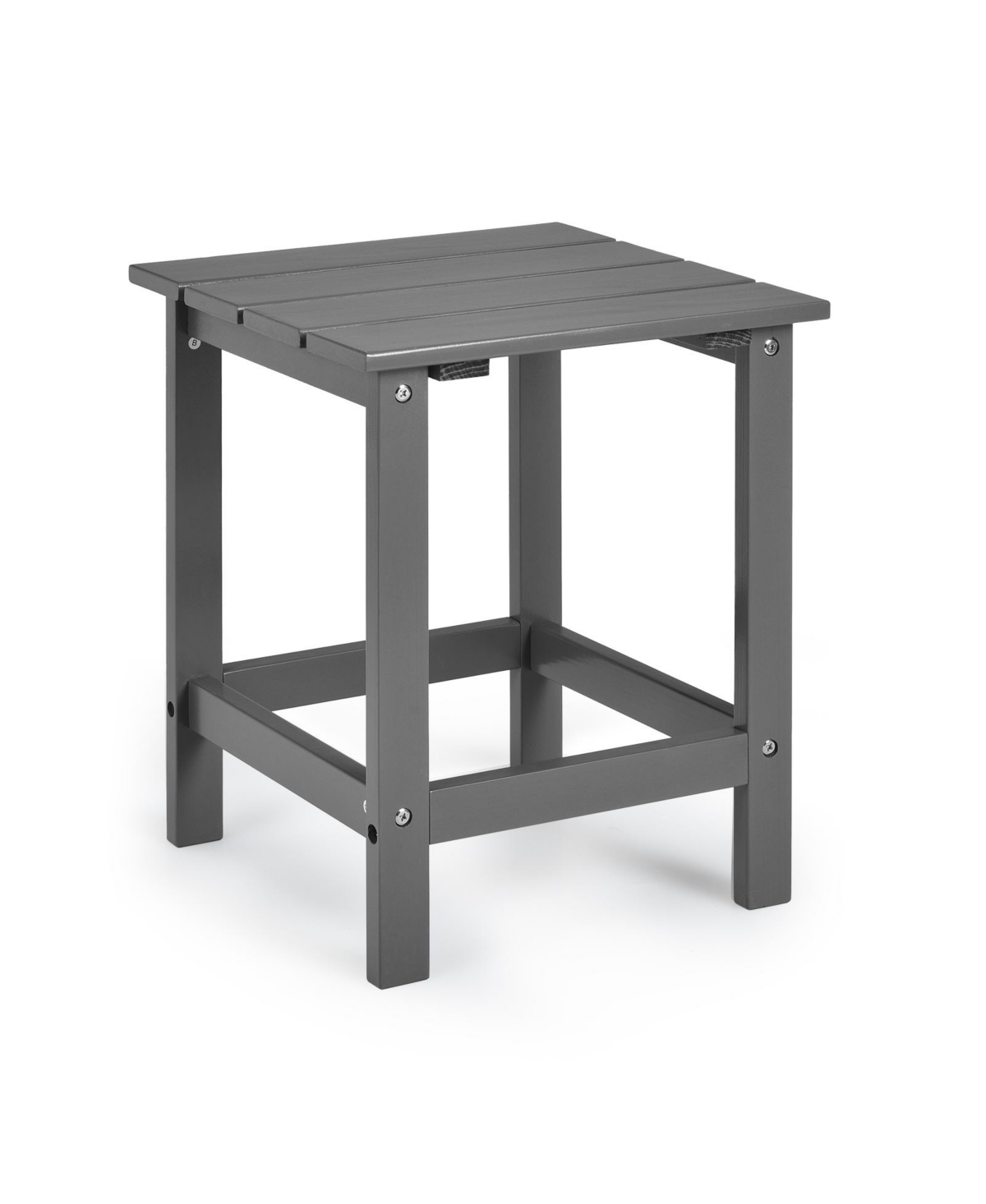 Click here for Gouun 15 Inch Patio Square Wooden Slat End Side Ta... prices