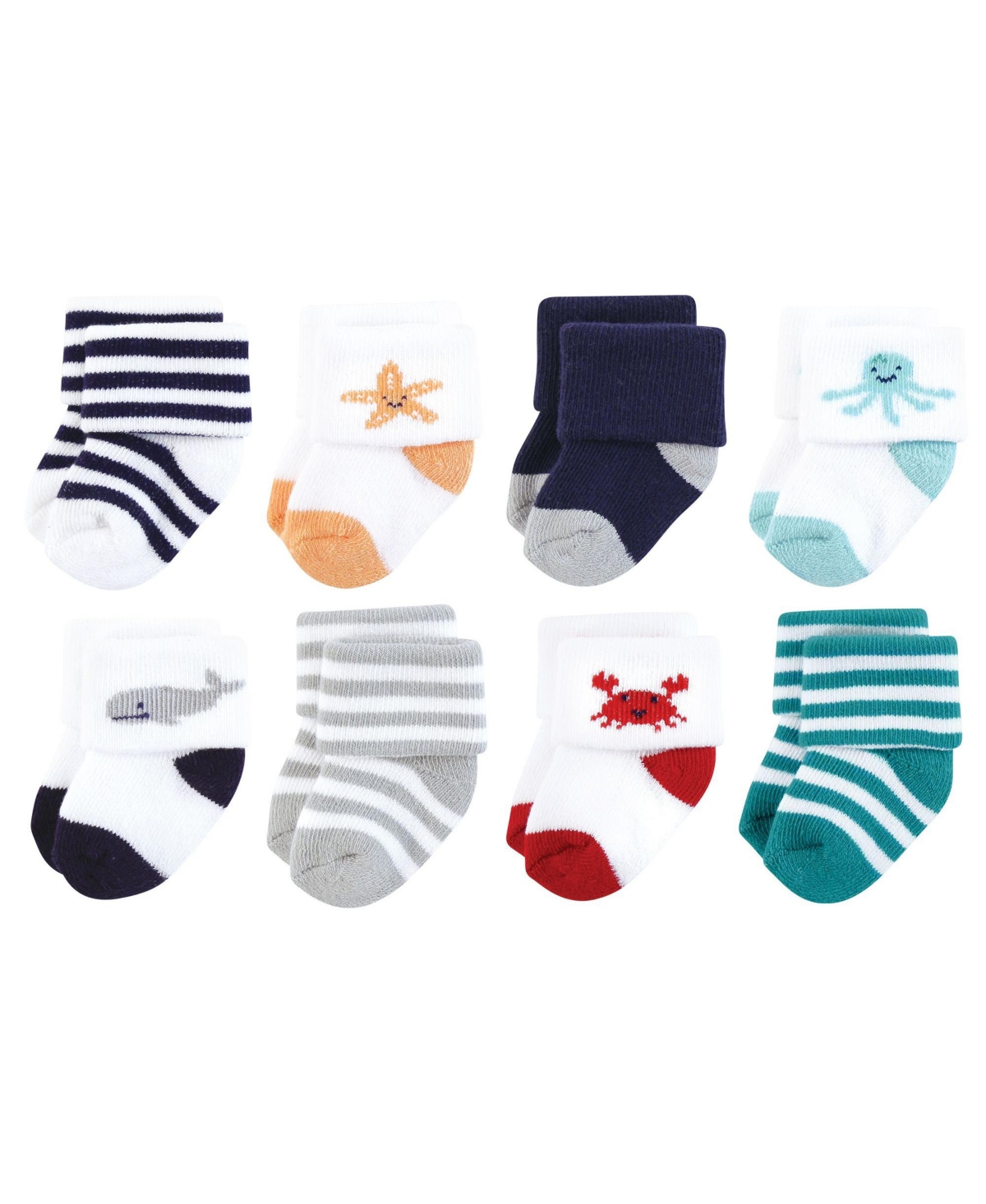Click here for Hudson Baby Baby Boys Hudson Comfort 8-Pack Terry... prices