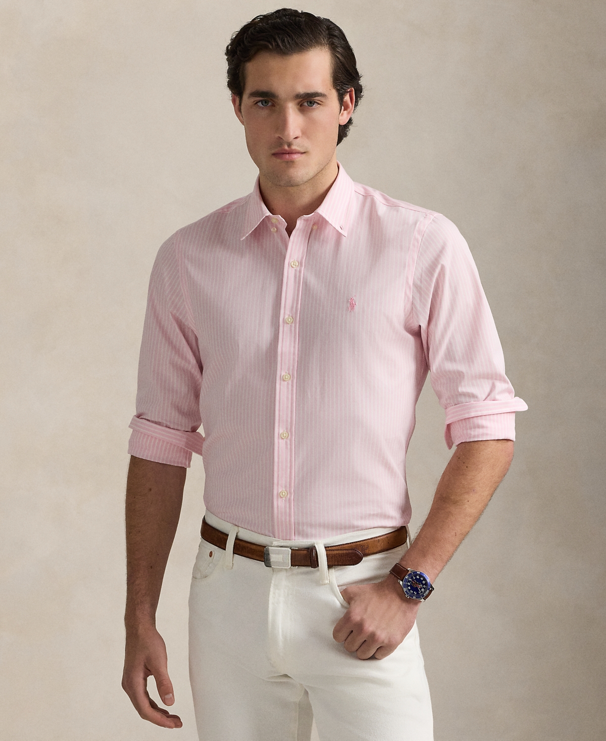 Click here for Polo Ralph Lauren Mens Classic-Fit Gingham Stretch... prices