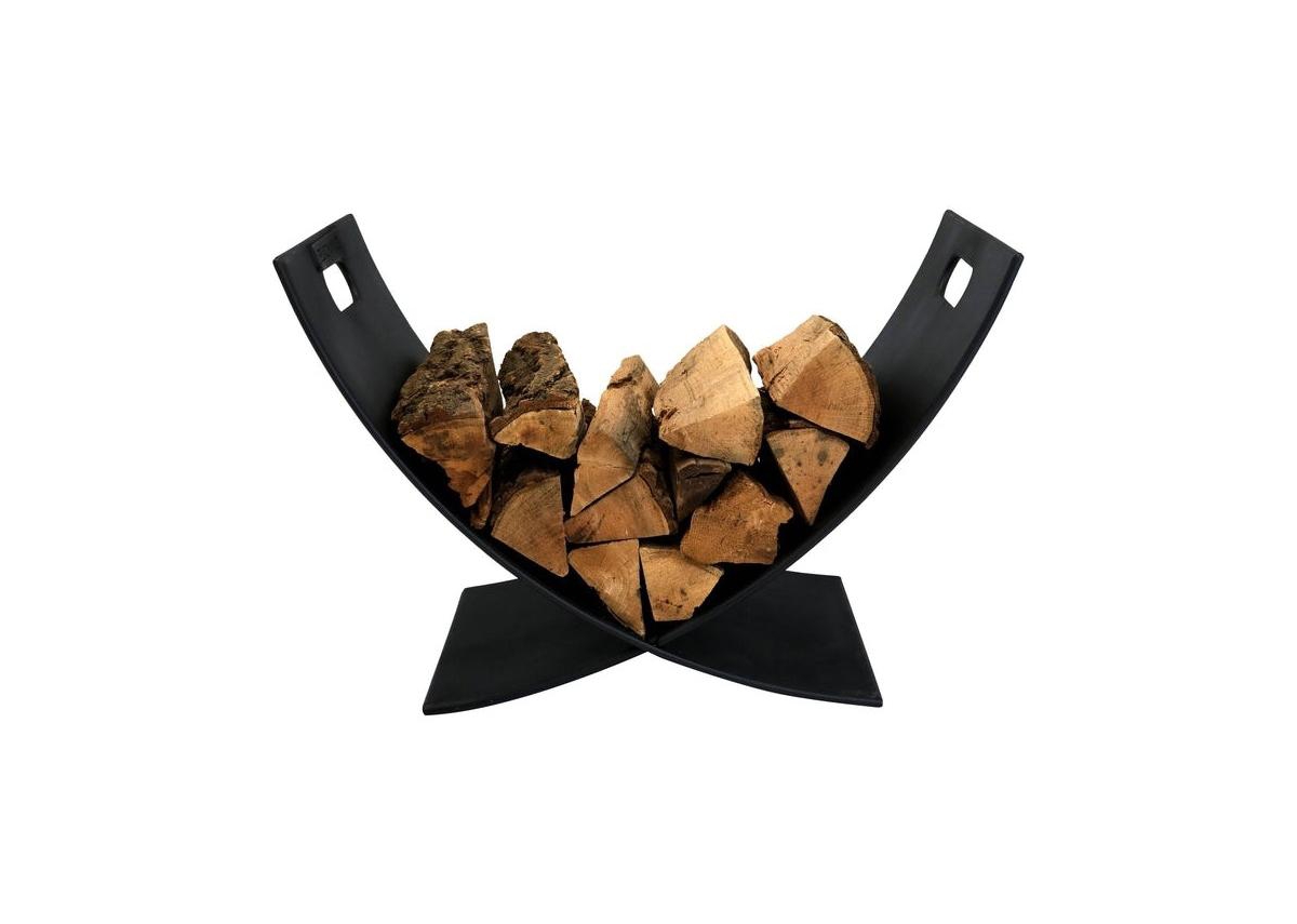 Click here for Slickblue Durable Black Firewood Log Storage Rack... prices