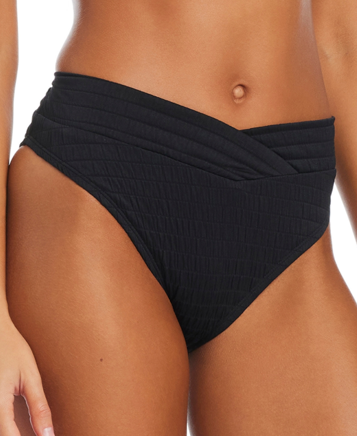 Click here for Bar Iii Womens Pucker Up V-Waist High-Leg Bikini B... prices
