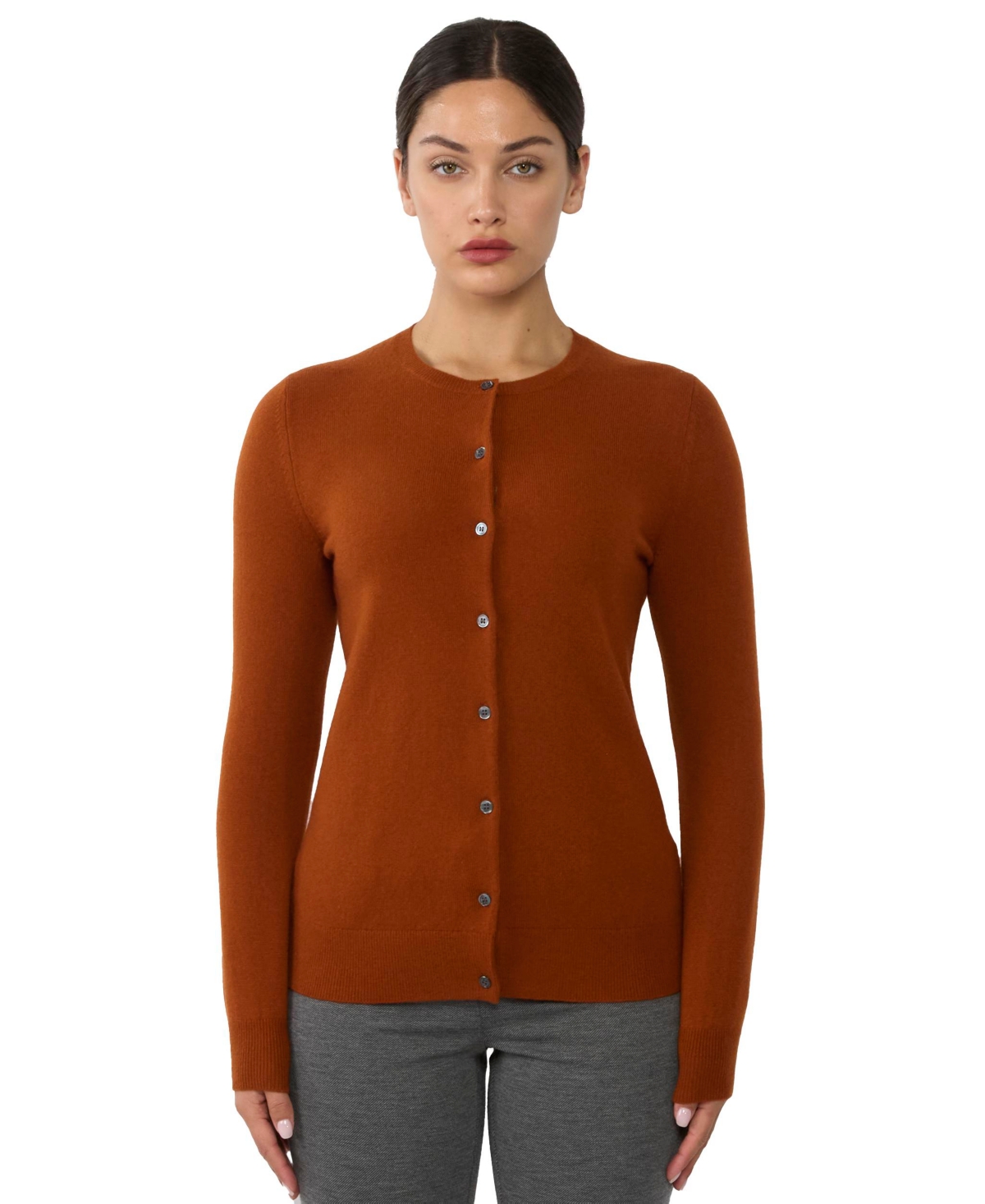 Click here for Jennie Liu Womens 100 Cashmere Button Front Long S... prices