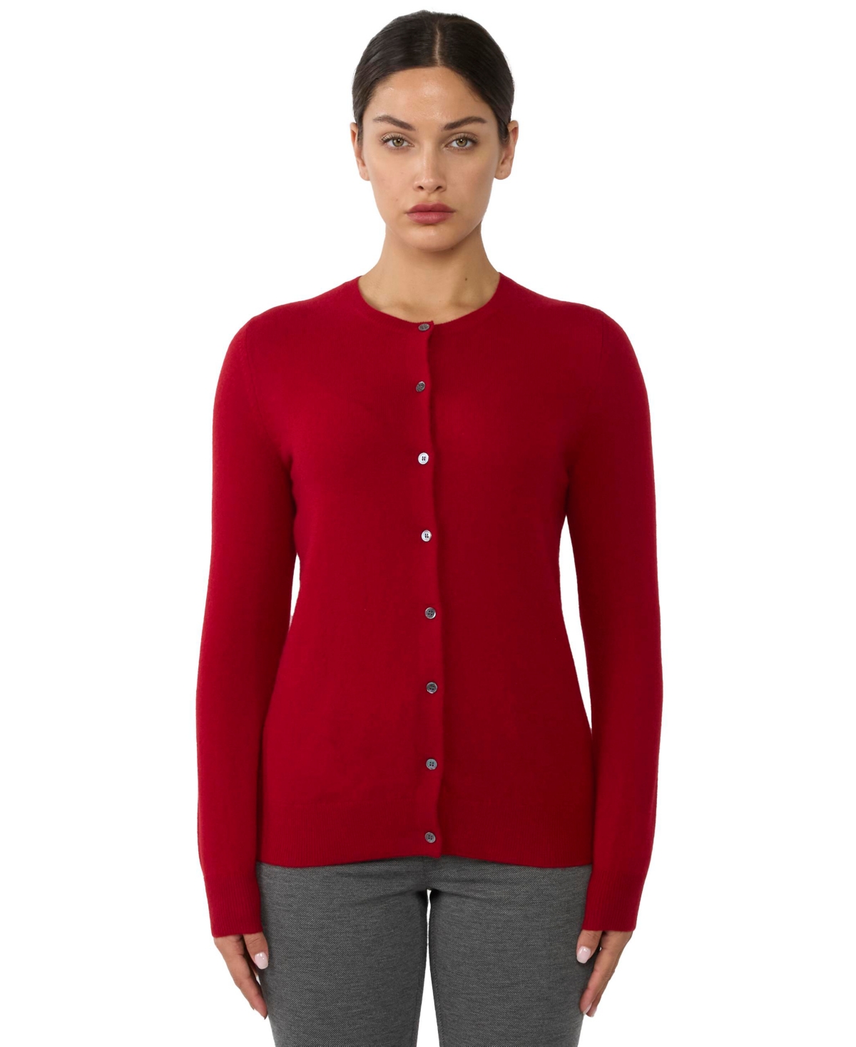 Click here for Jennie Liu Womens 100 Cashmere Button Front Long S... prices