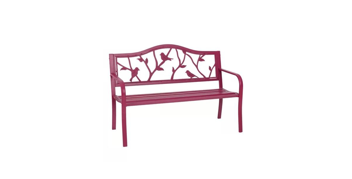 Click here for Slickblue Steel Frame Outdoor Patio Garden Bench w... prices