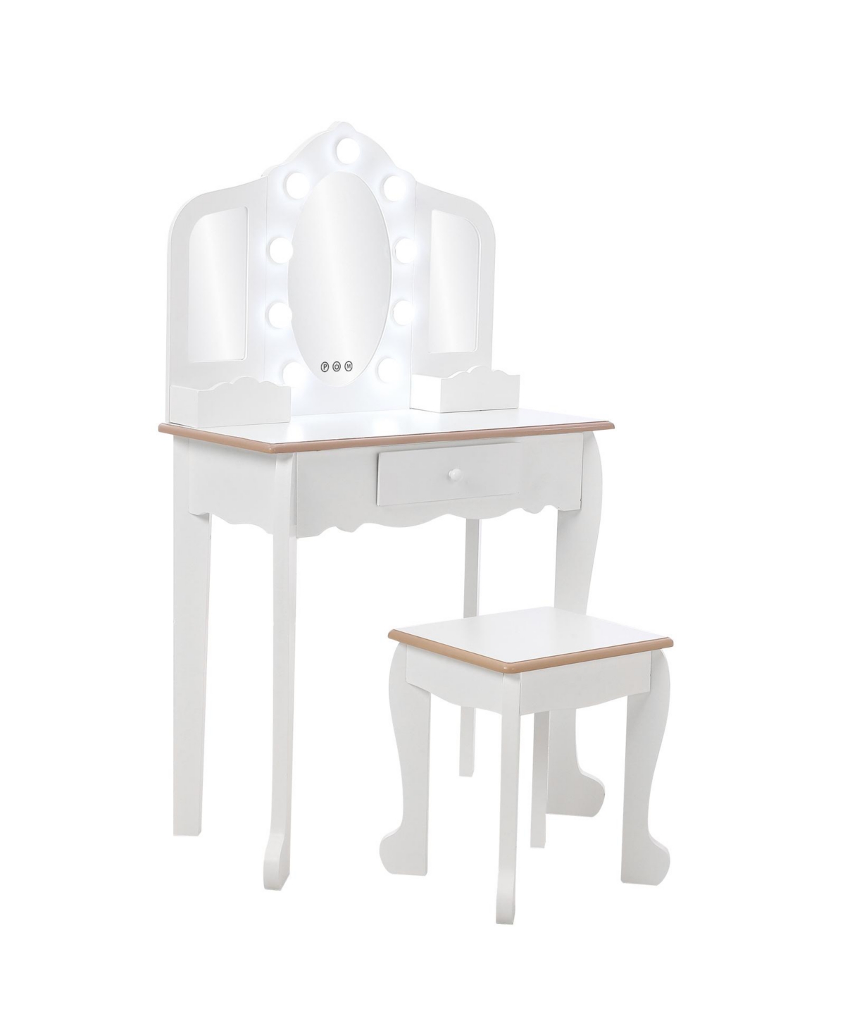 Click here for gaomon Kids Vanity  Girls Vanity Set with Mirror a... prices