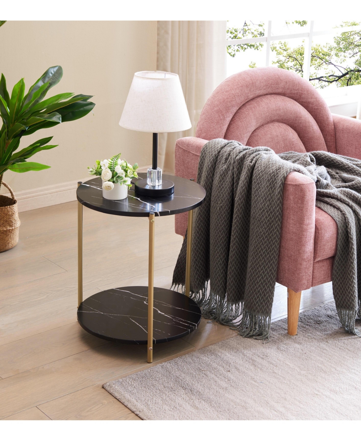 Click here for Kings Brand Furniture Lily Side Round Table with S... prices