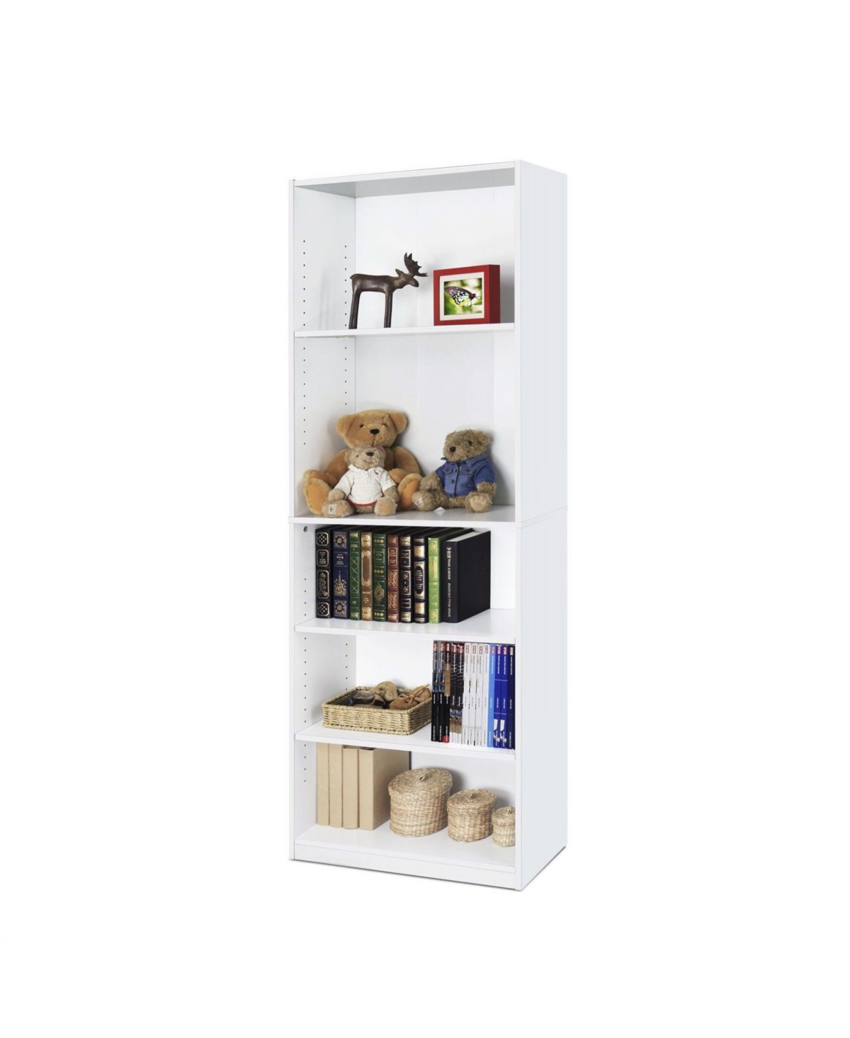 Click here for Modern 5-Shelf Bookcase for Storage and Display in... prices