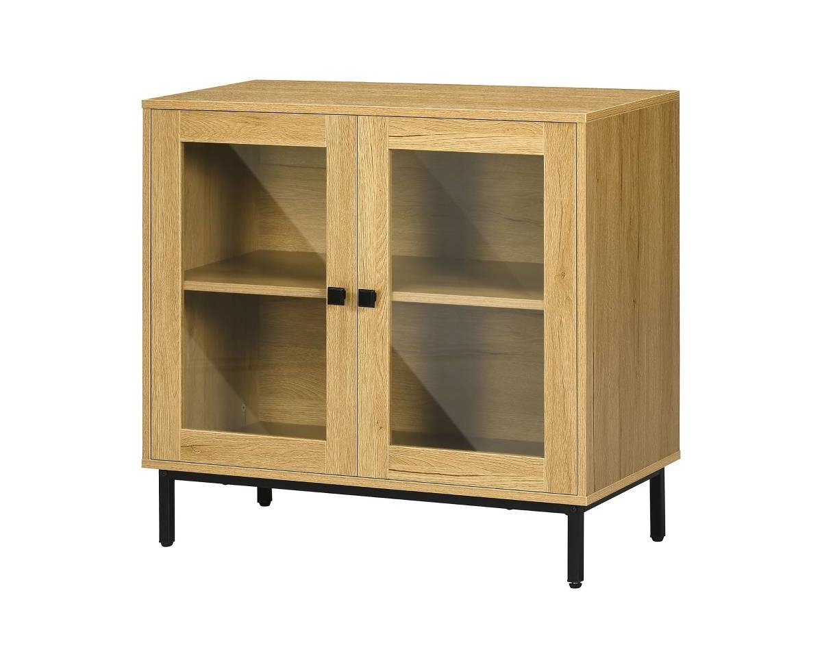 Click here for Slickblue Modern Glass Door Sideboard Buffet Dinin... prices