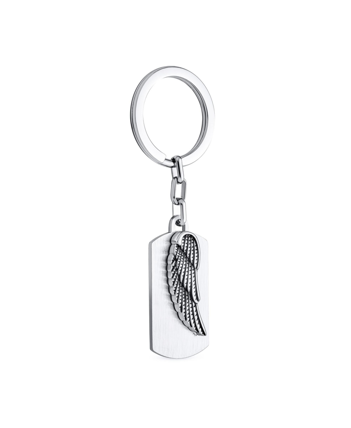 Click here for Bling Jewelry Guardian Angel Wing Feather Dog Tag... prices