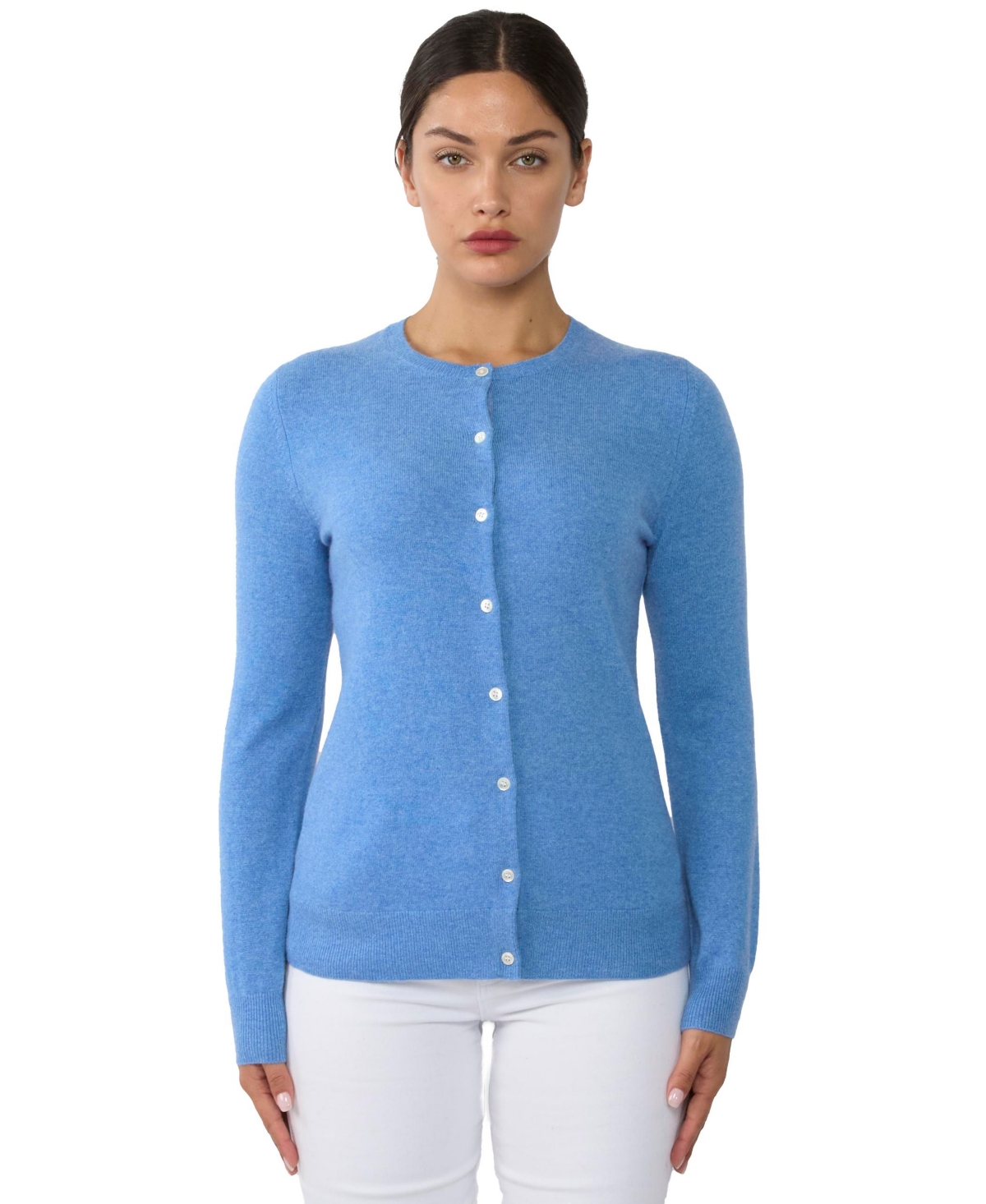 Click here for Jennie Liu Womens 100 Cashmere Button Front Long S... prices