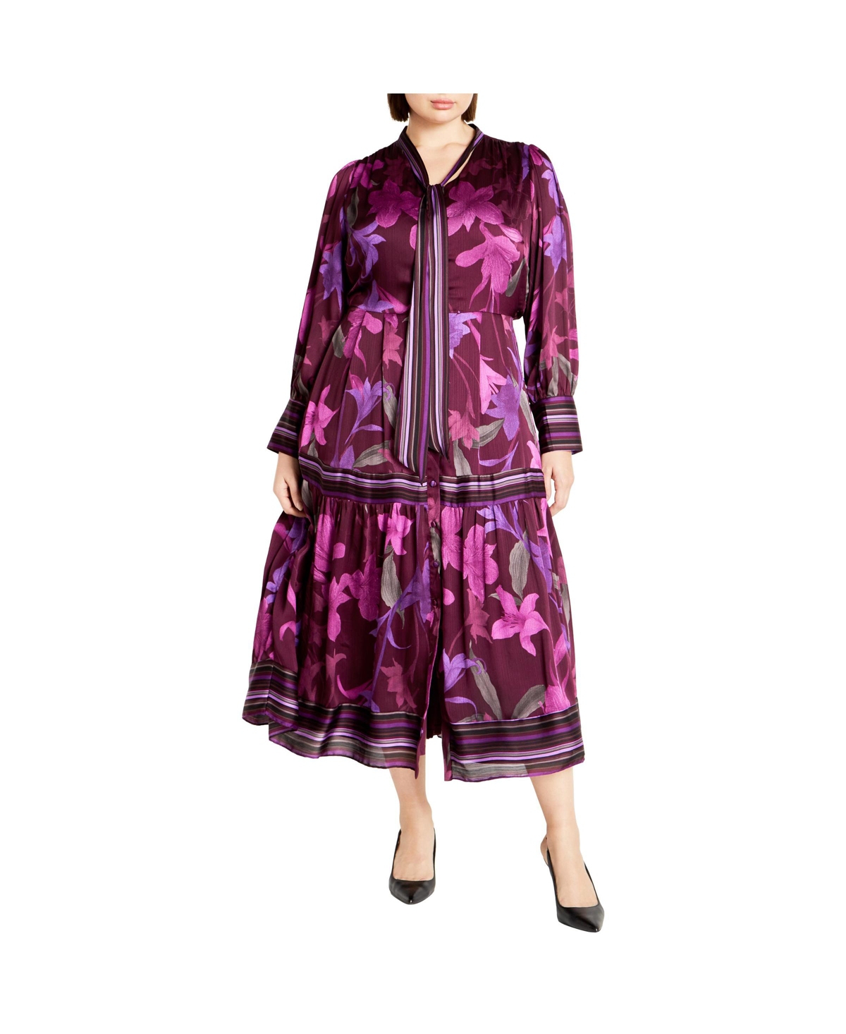 Click here for City Chic Plus Size Suzanne Maxi Dress - Lavish li... prices