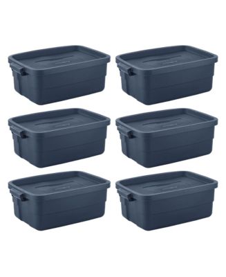 Rubbermaid 10 Gallon Stackable Storage Container (6 Pack) - Macy's