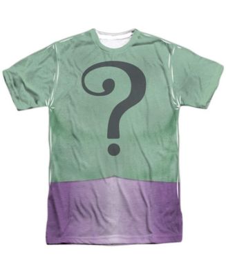 Batman Men's Classic Tv Riddler Uniform Short Sleeve Adult Poly Crew ...