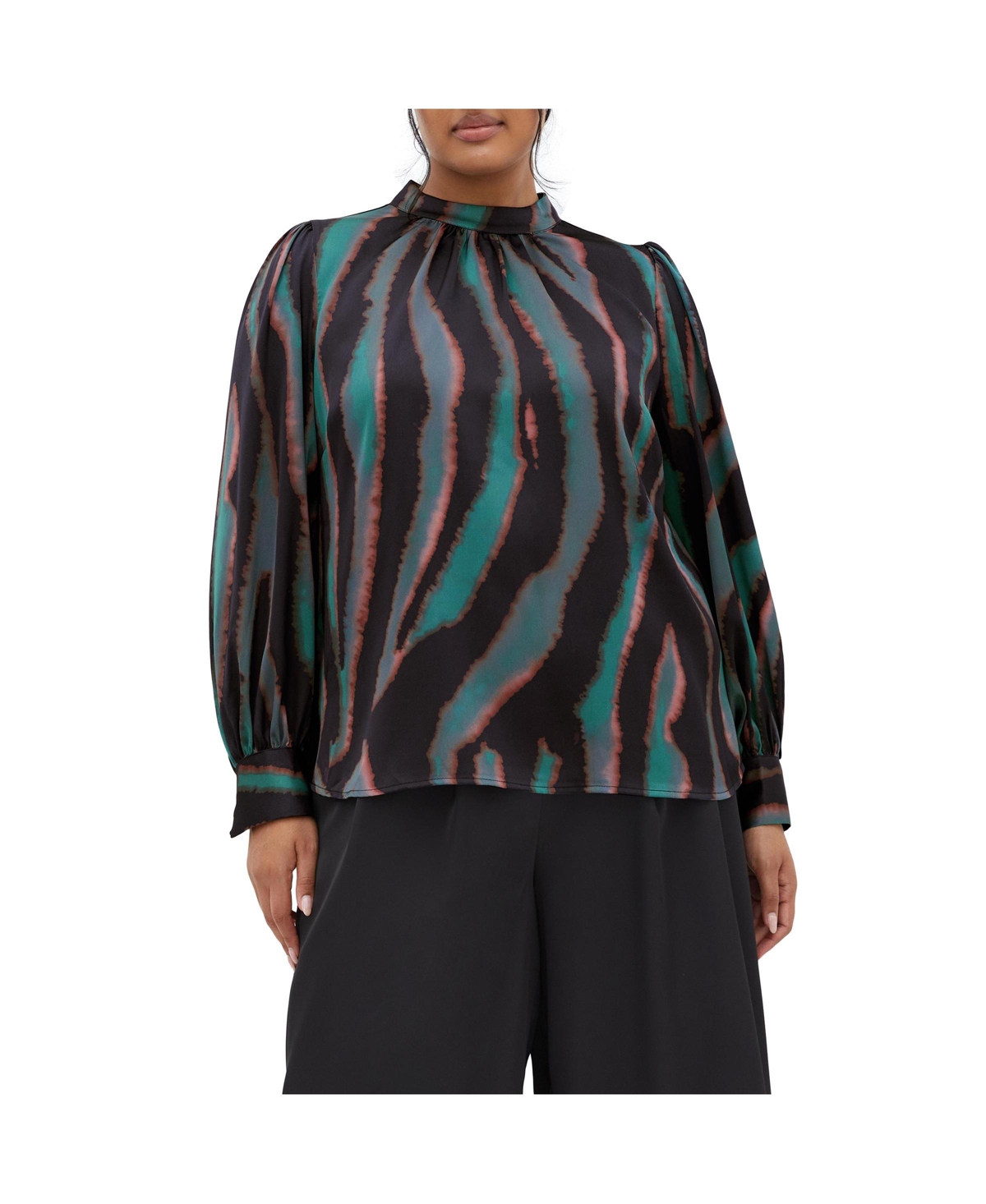 Click here for Plus Size Untamed Top - Teal untamed prices