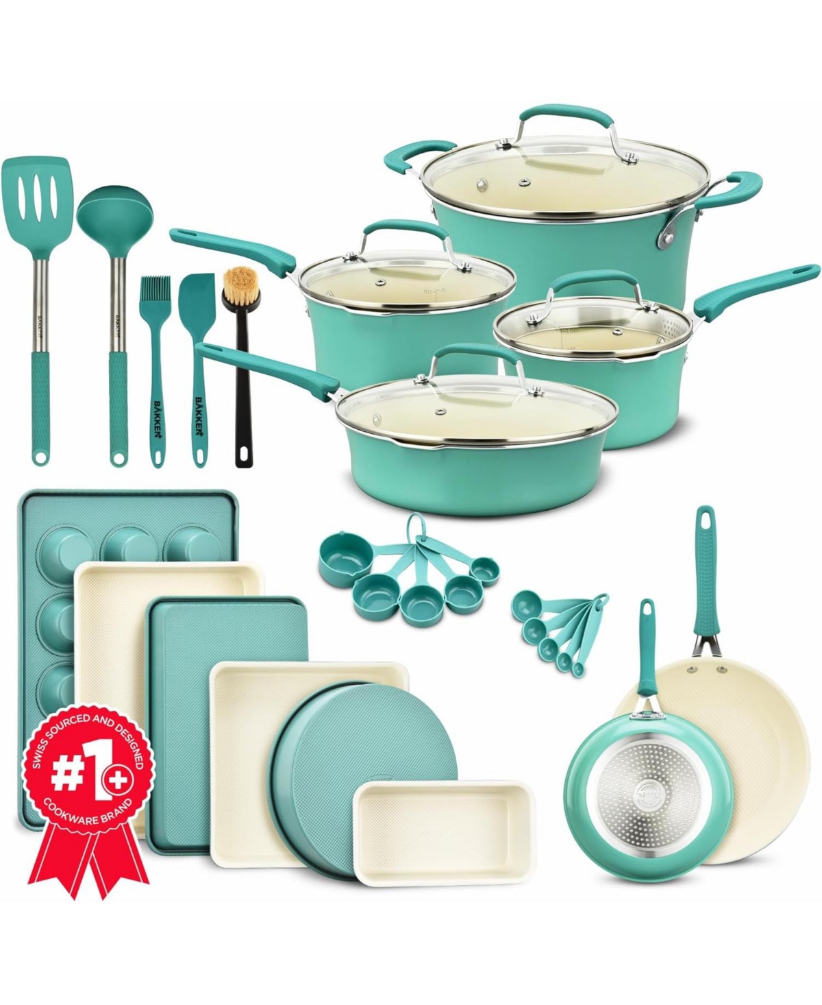 Click here for Cookware Set – 23 Piece –Blue Multi-... prices