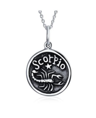 Bling Jewelry Scorpio Zodiac Sign Astrology Horoscope Round Medallion ...