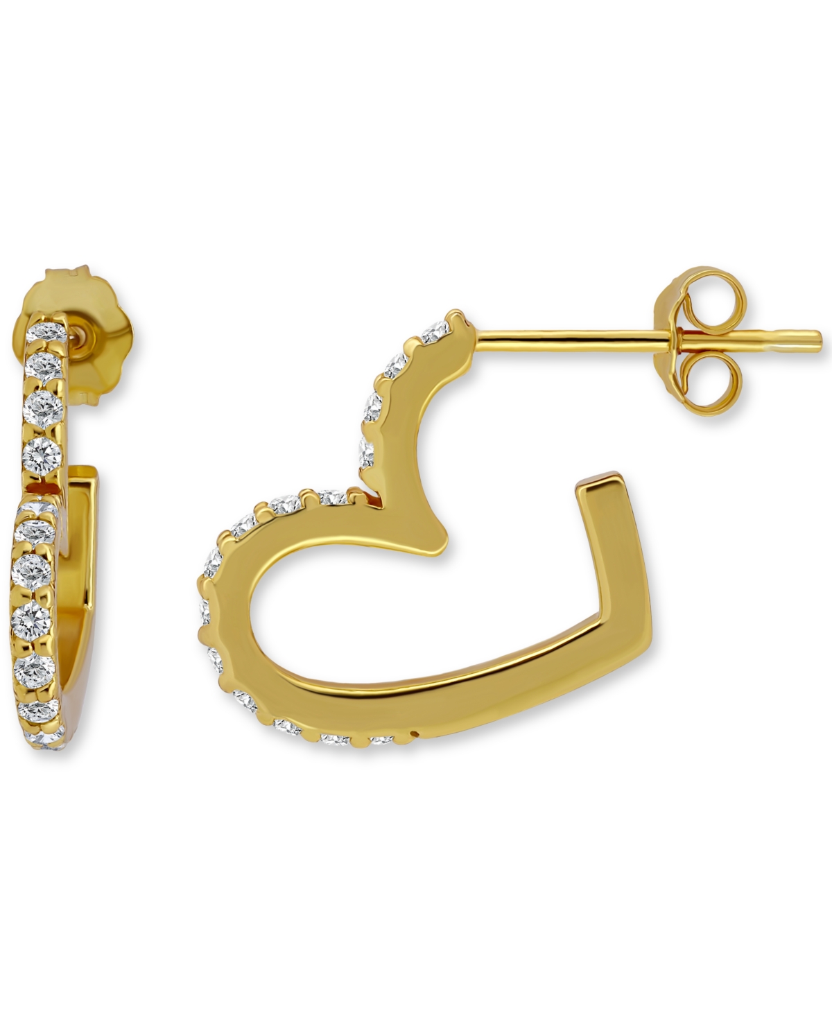 Click here for Giani Bernini (3/8 cttw) Pave Cubic Zirconia Heart... prices