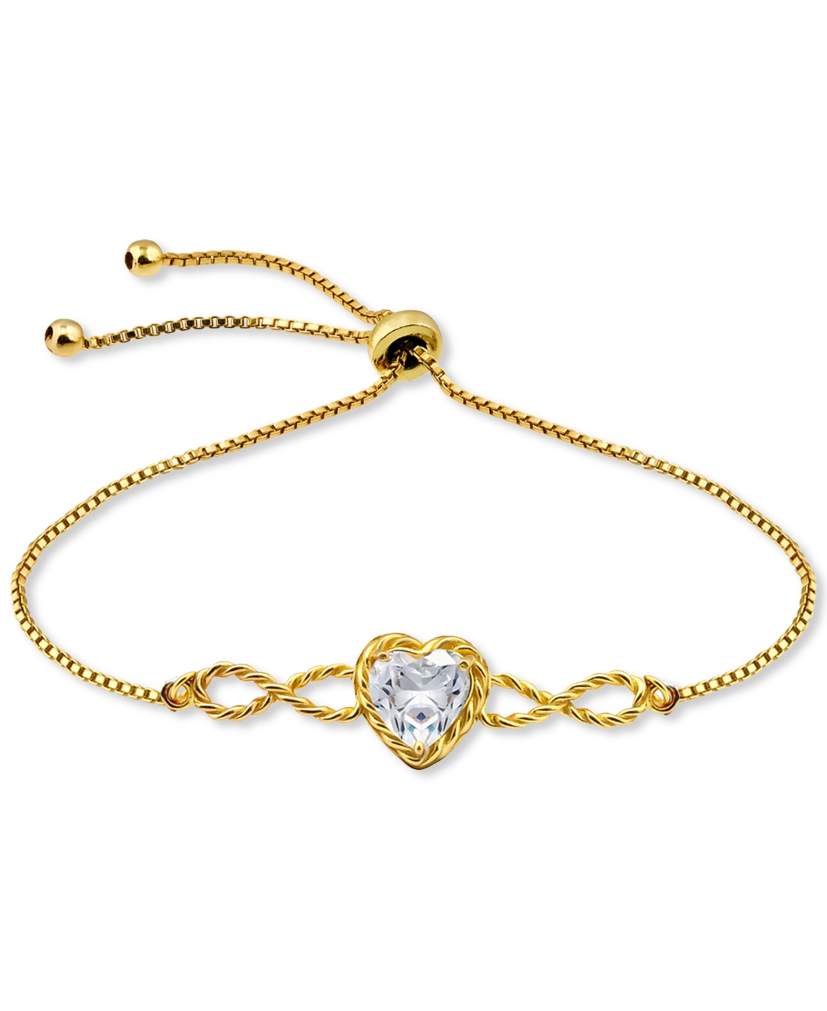 Click here for Giani Bernini Heart Cubic Zirconia Infinity Link B... prices