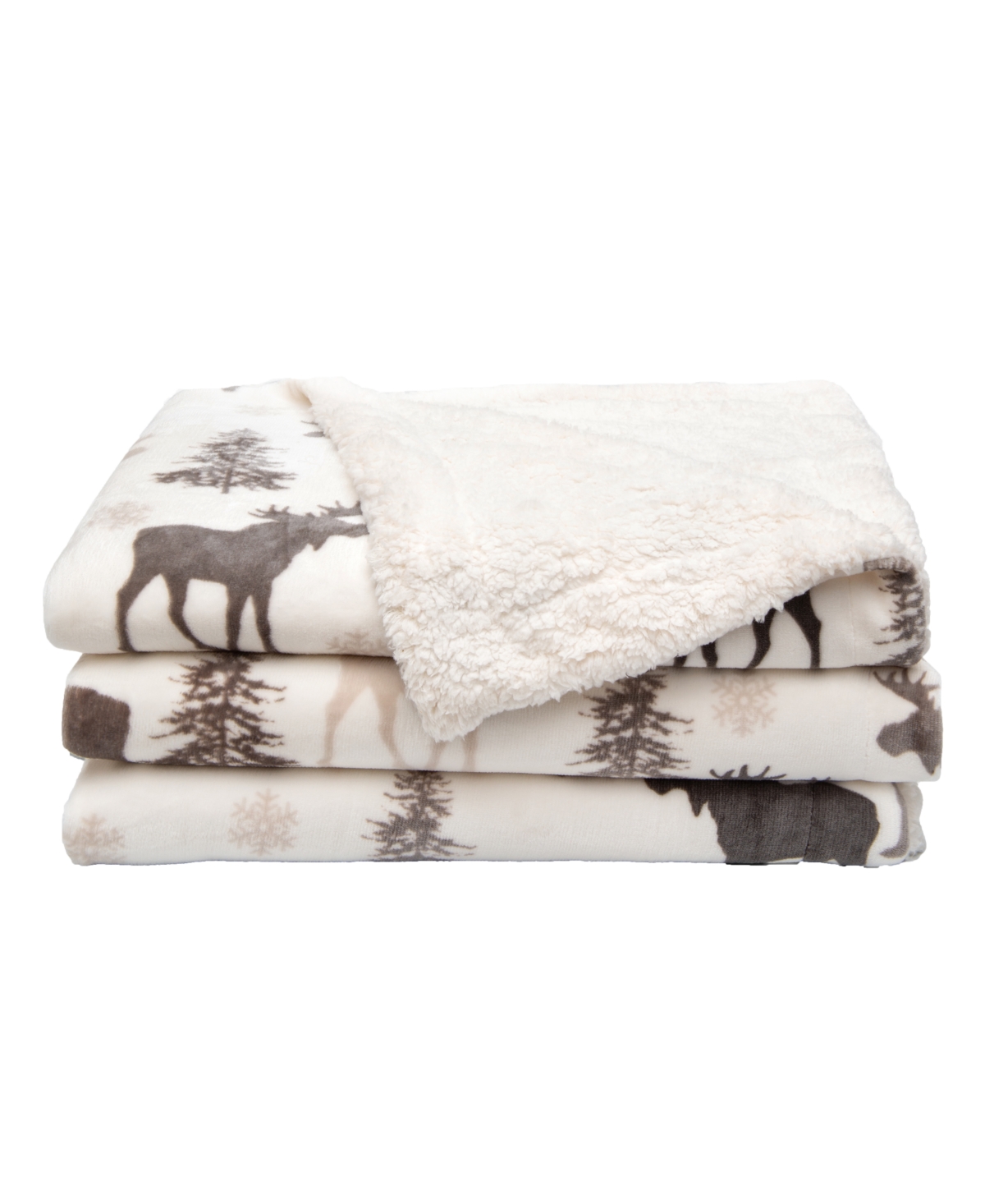 Click here for Linery & Co. Velvet Plush Reversible Sherpa Throw... prices