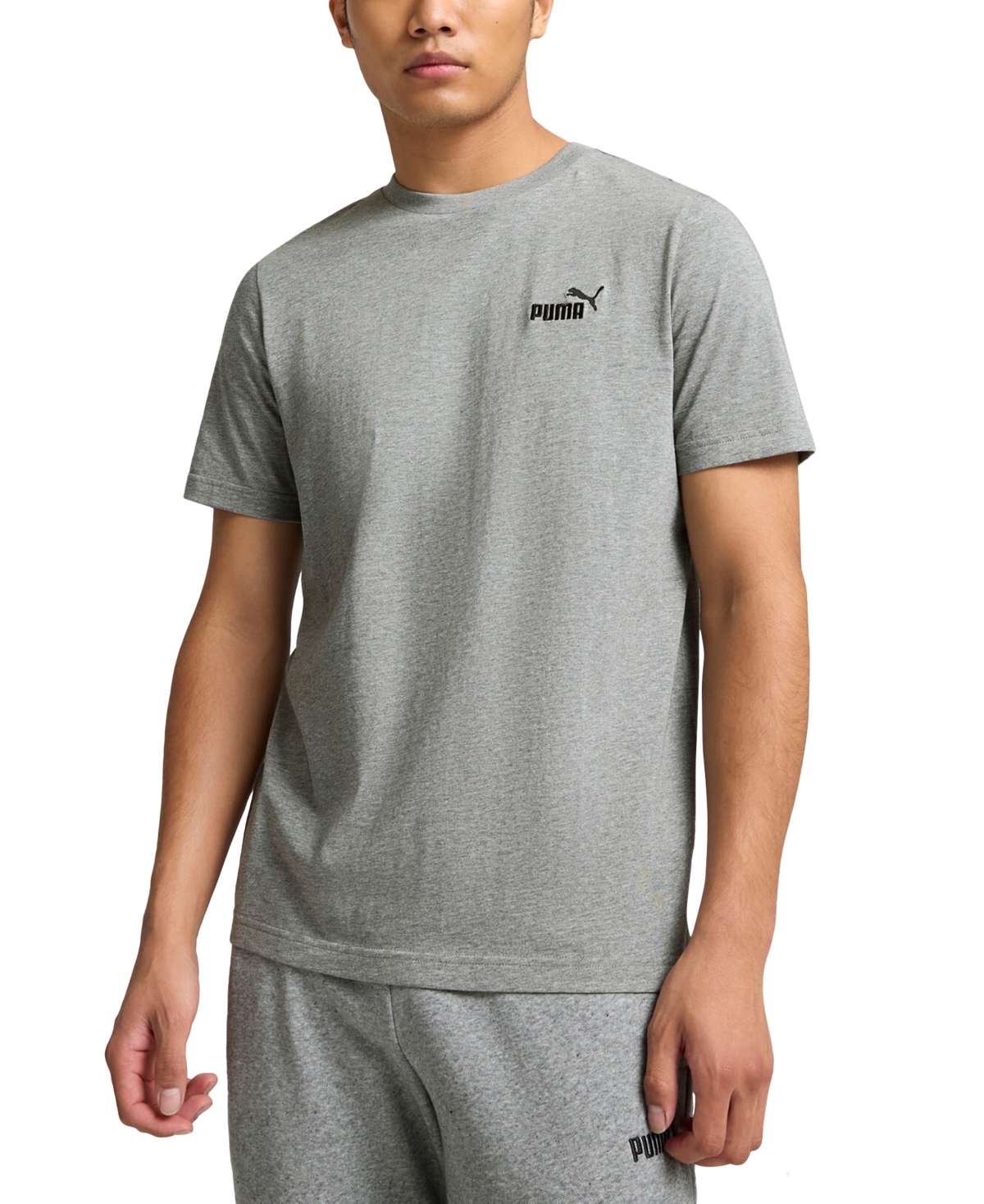 Click here for Puma Mens Essential Small Logo T-Shirt - Gray prices