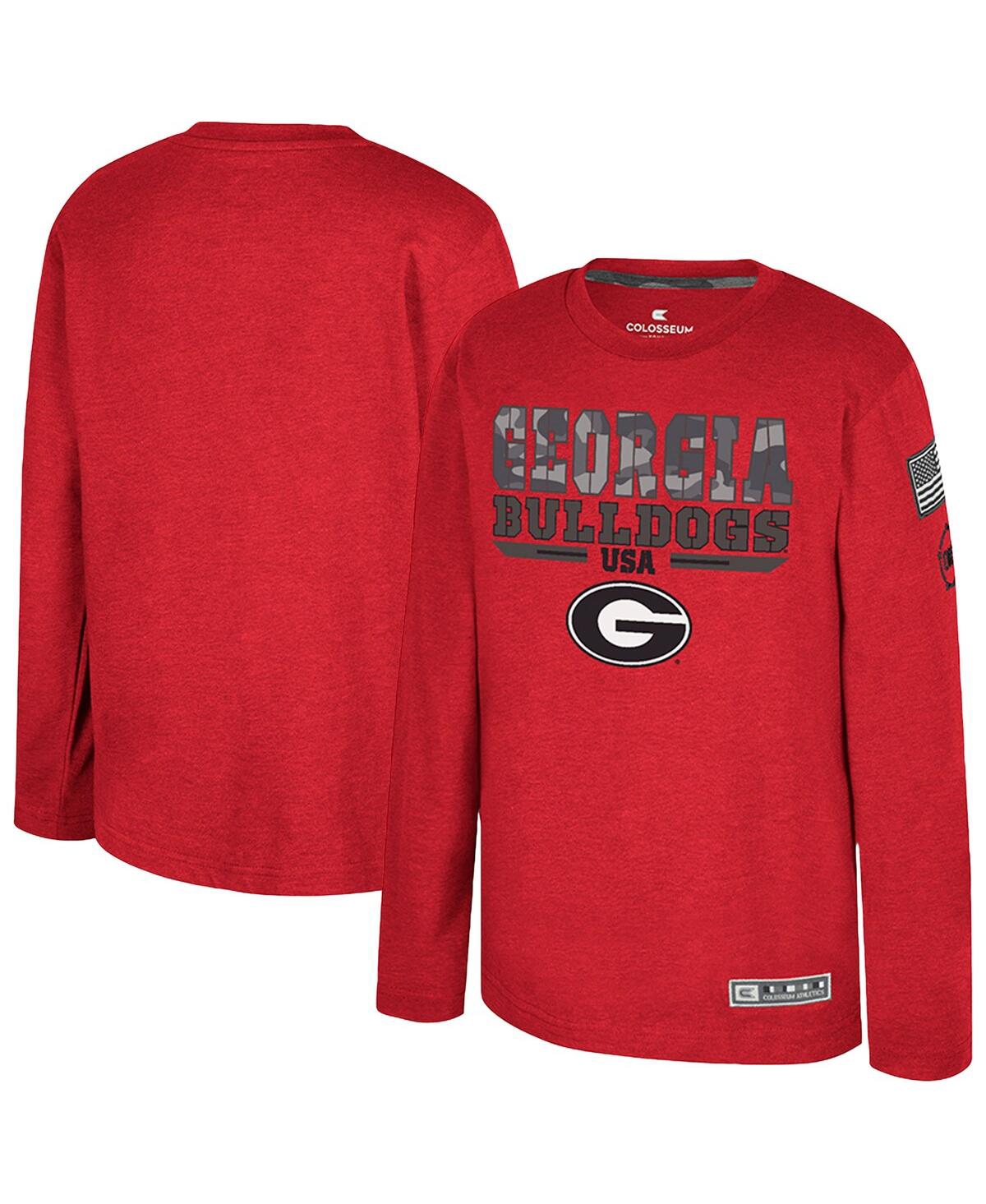Click here for Colosseum Big Boys and Girls Heather Red Georgia B... prices