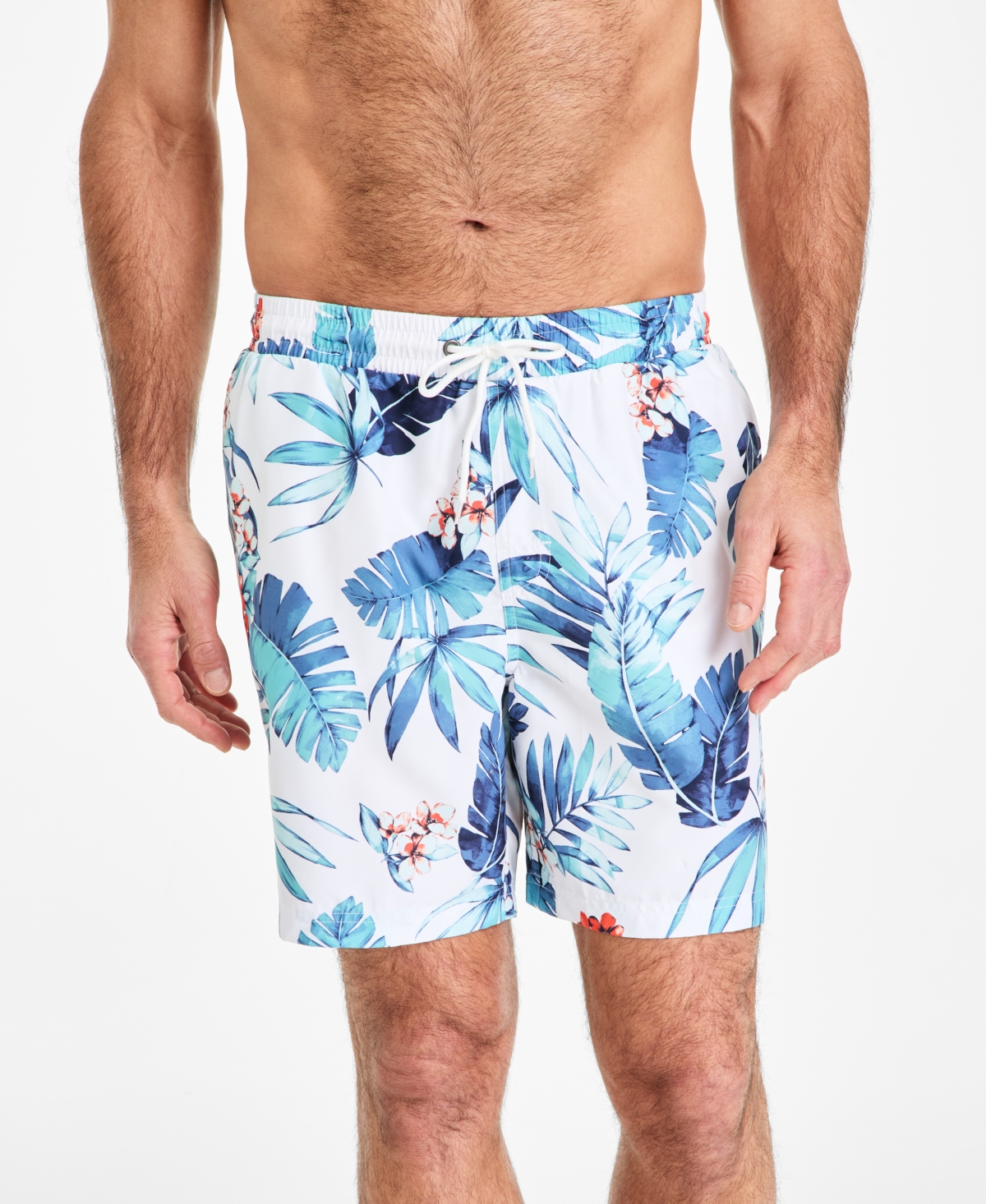Click here for Club Room Mens Billie Tropical Print Drawstring 7... prices