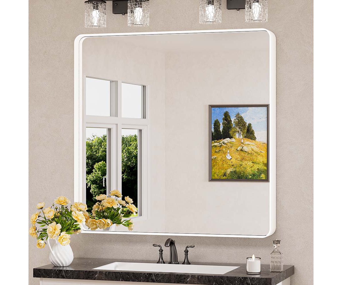 Click here for Keonjinn 36x36 Inch Brushed Gold Bathroom Vanity M... prices