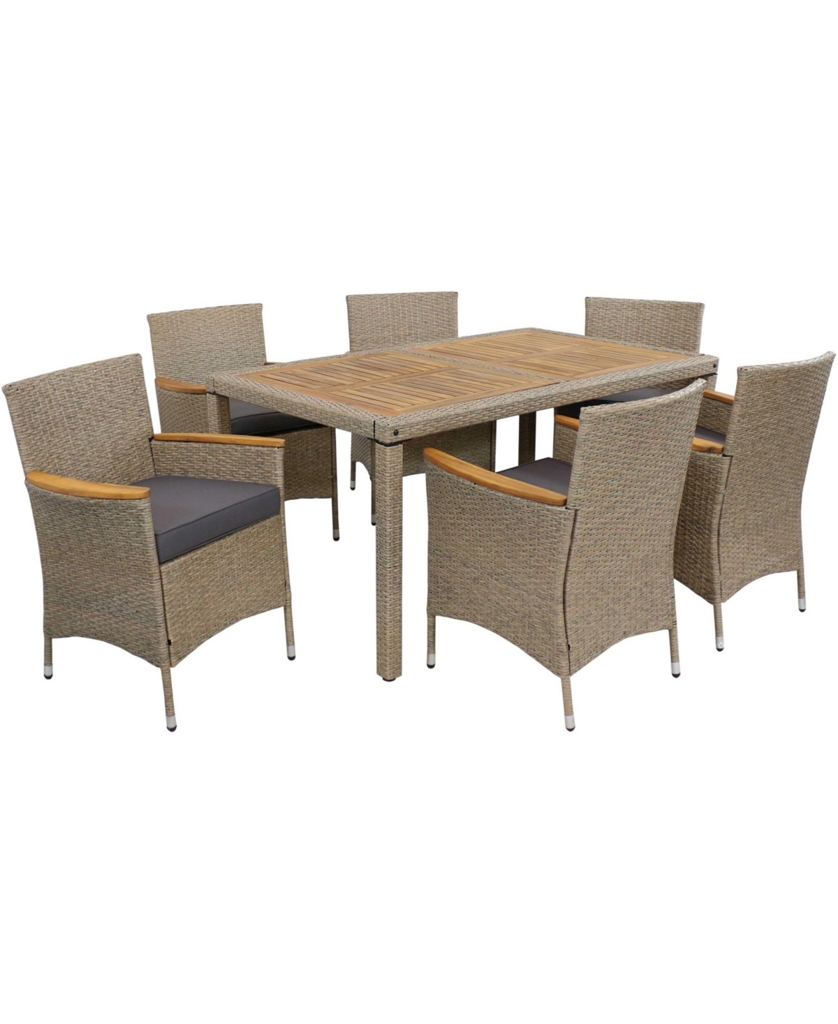 Click here for Outdoor Rattan and Acacia Wood Foxford Patio Dinin... prices