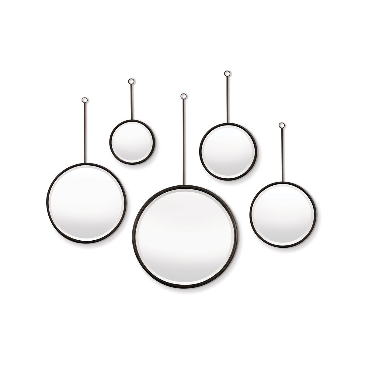 Click here for Maison Noir Pendulum Mirrors Set of 5 - Black prices