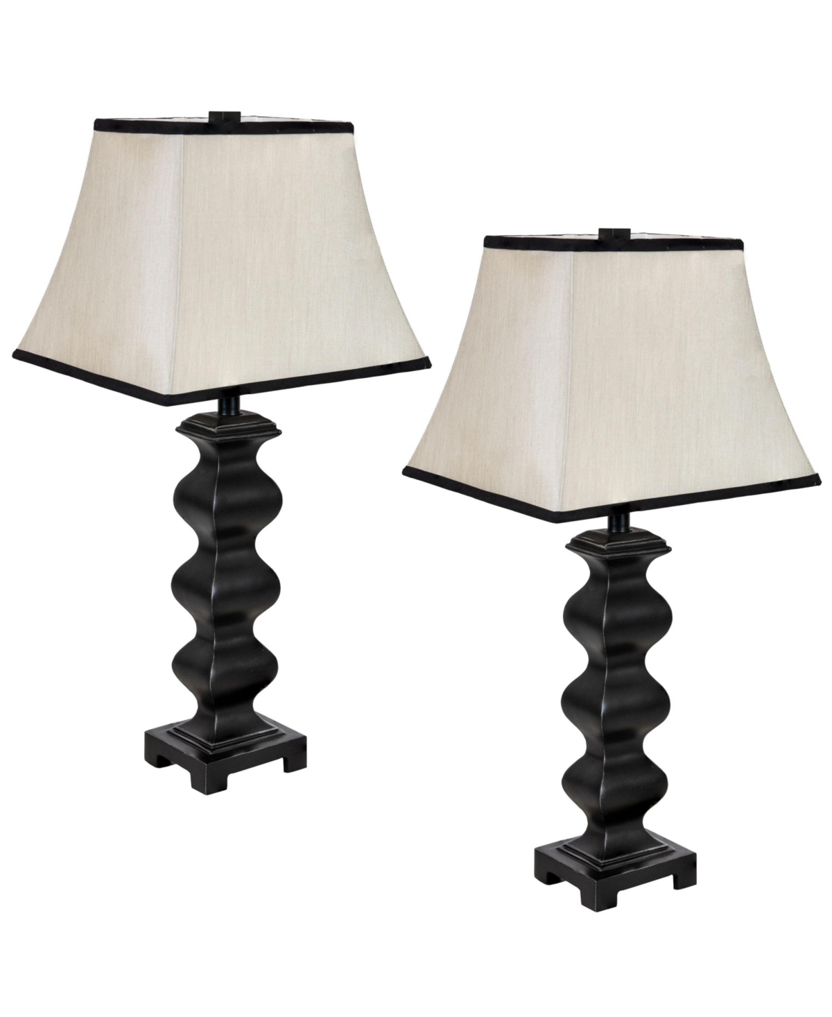Click here for 29" H Stately Shapes Resin Accent Table Lamps... prices