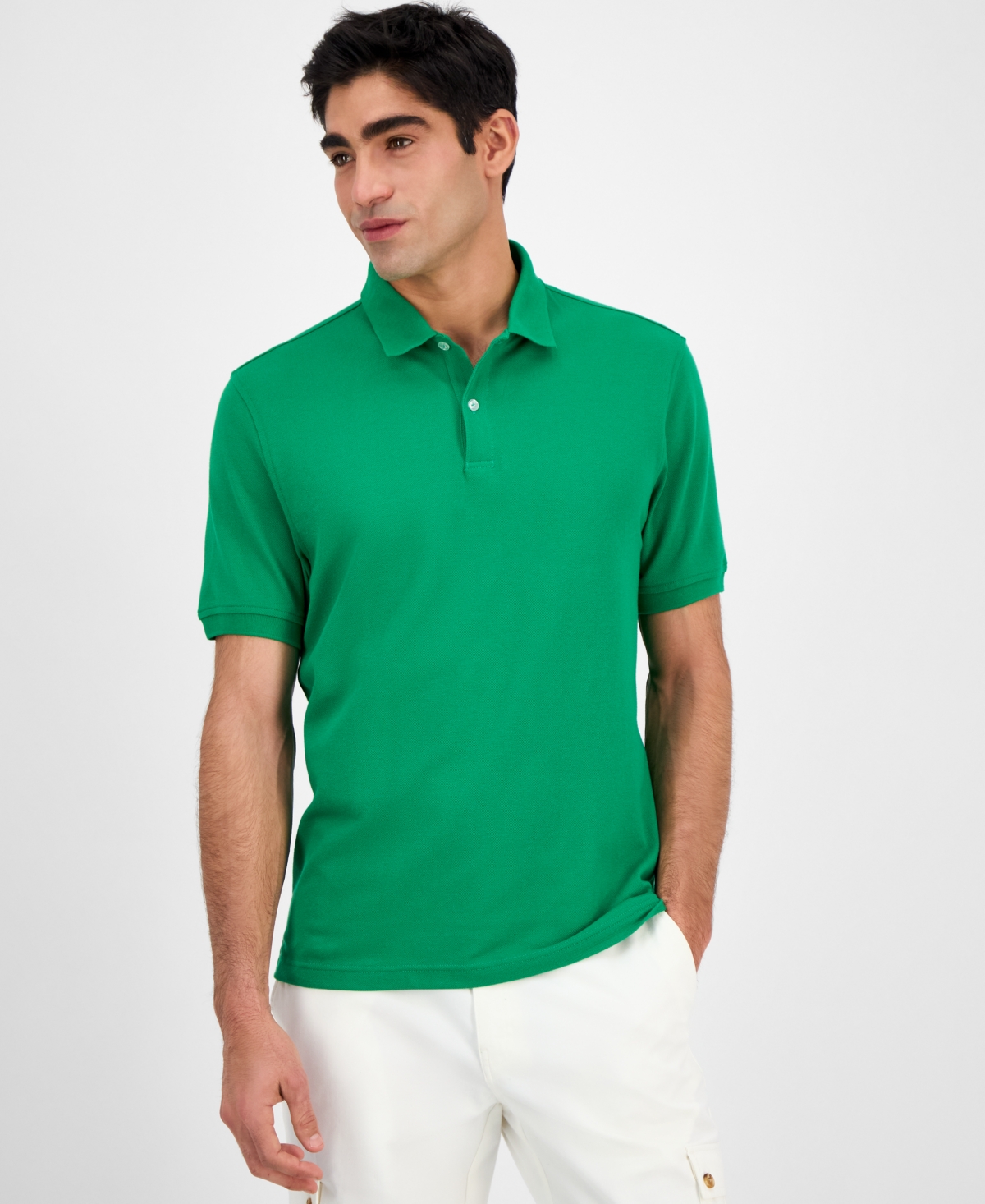 Click here for Club Room Mens Classic Fit Performance Stretch Pol... prices
