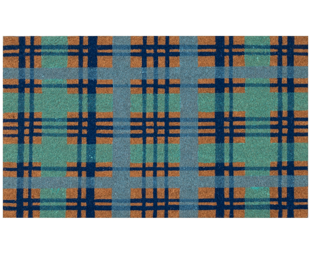 Click here for Liora Manne Natura Plaid 16x26 Area Rug - Blue prices