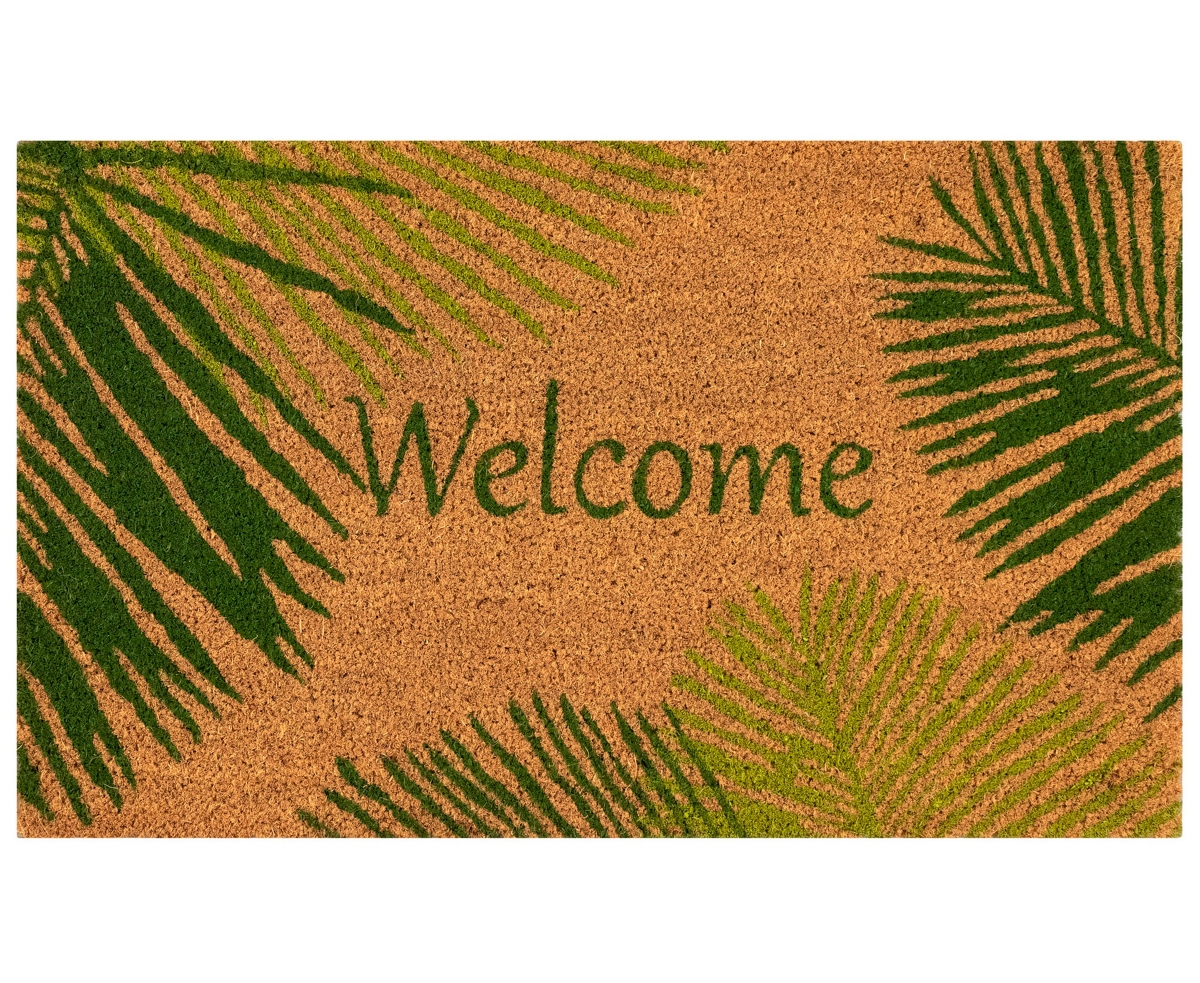 Click here for Liora Manne Natura Palm Border 16x26 Area Rug - Gr... prices
