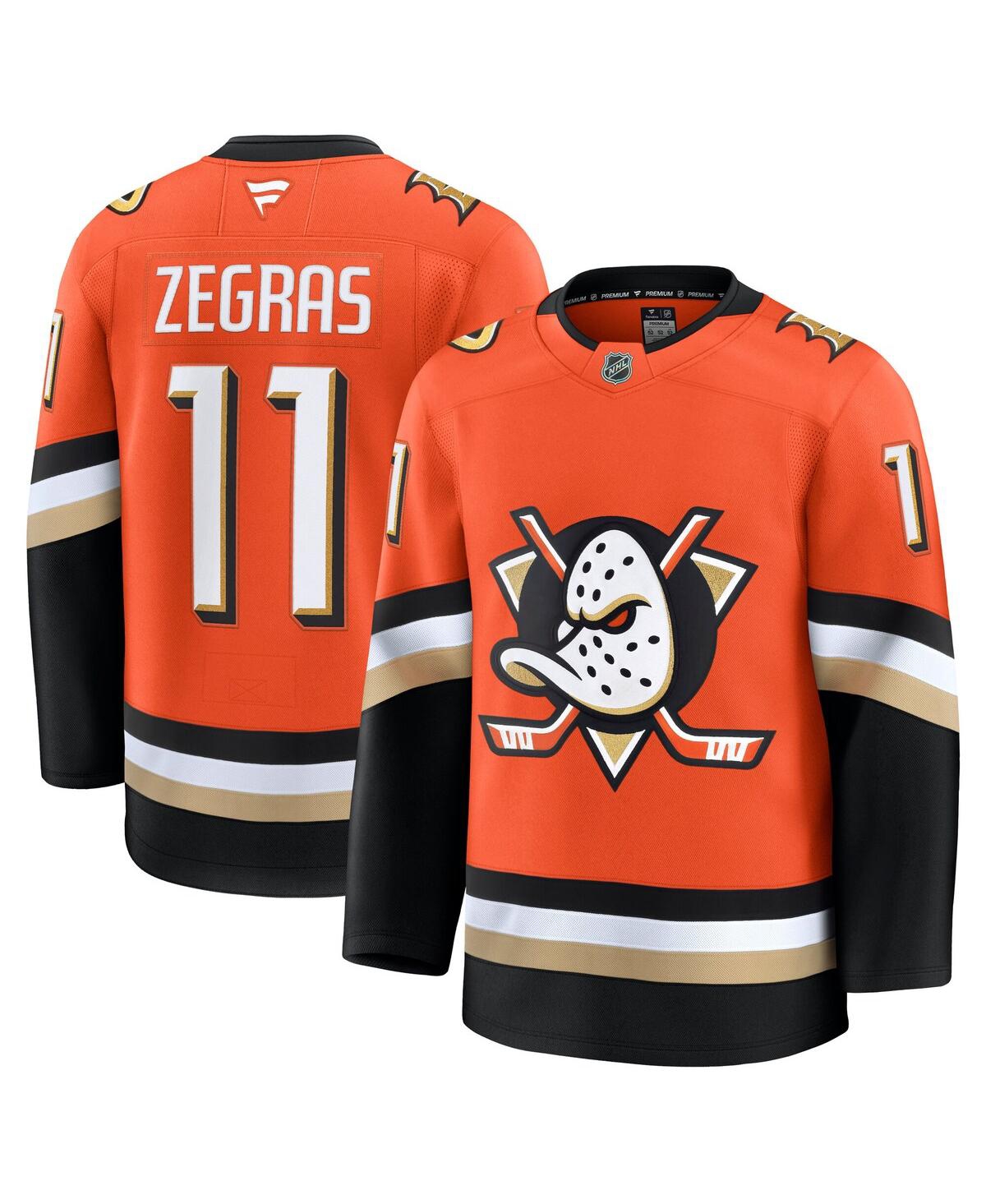 Click here for Fanatics Mens Trevor Zegras Orange Anaheim Ducks H... prices