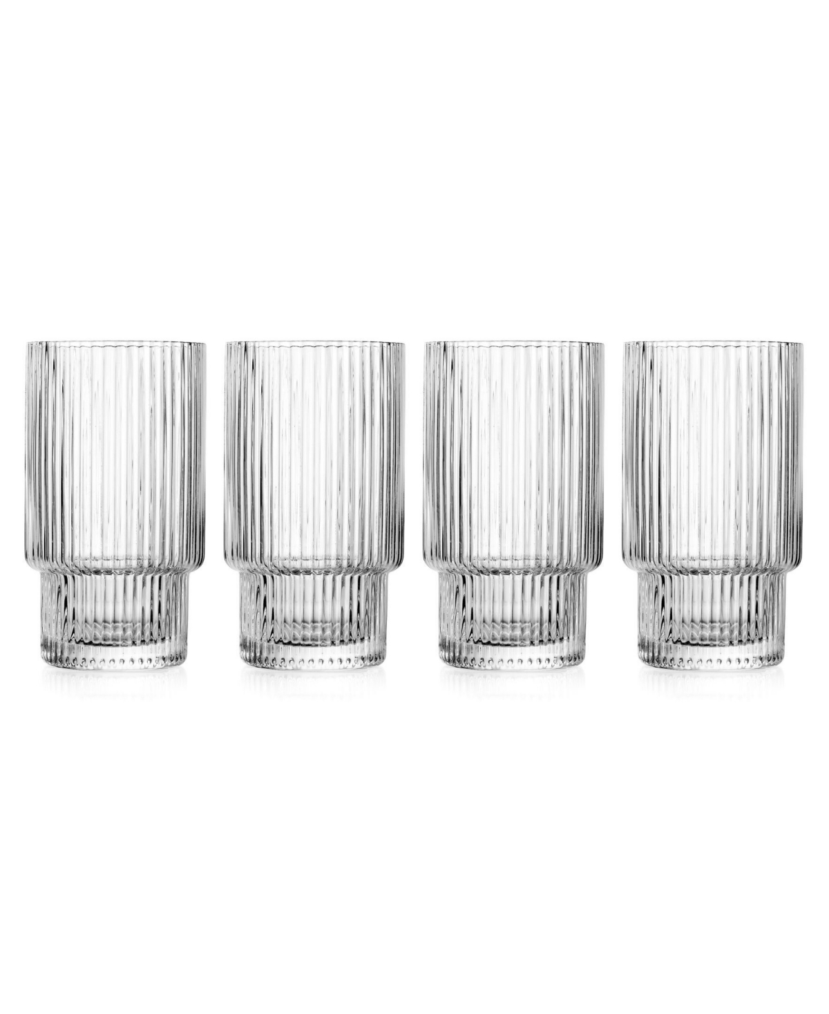 Click here for Godinger Sullivan Street Fluted Highball Glasses... prices