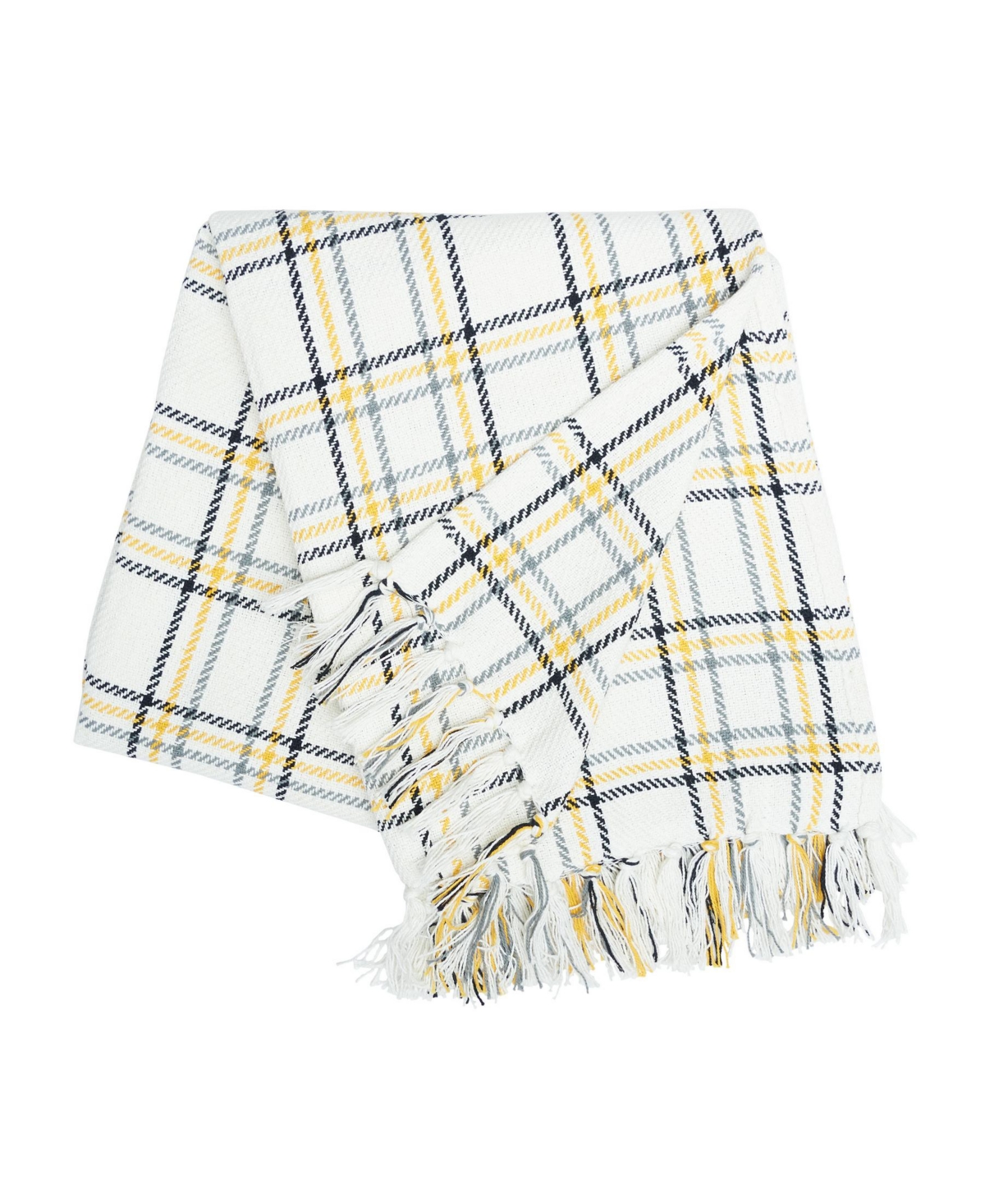 Click here for Honey Bee Plaid Throw - Yellow prices