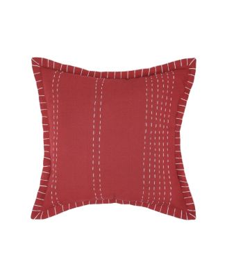 20" x 20" Peyton Cement Woven Square Throw Pillow - Macy's