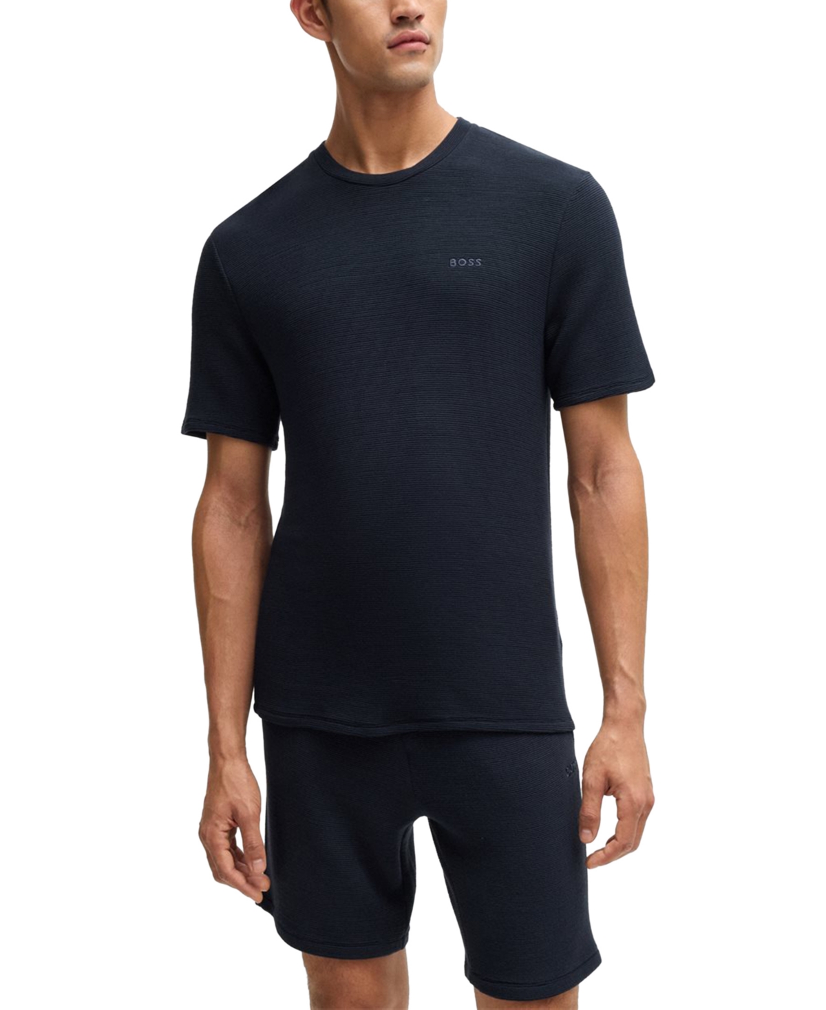 Click here for Hugo by Hugo Boss Mens Logo T-Shirt - Dark Blue prices