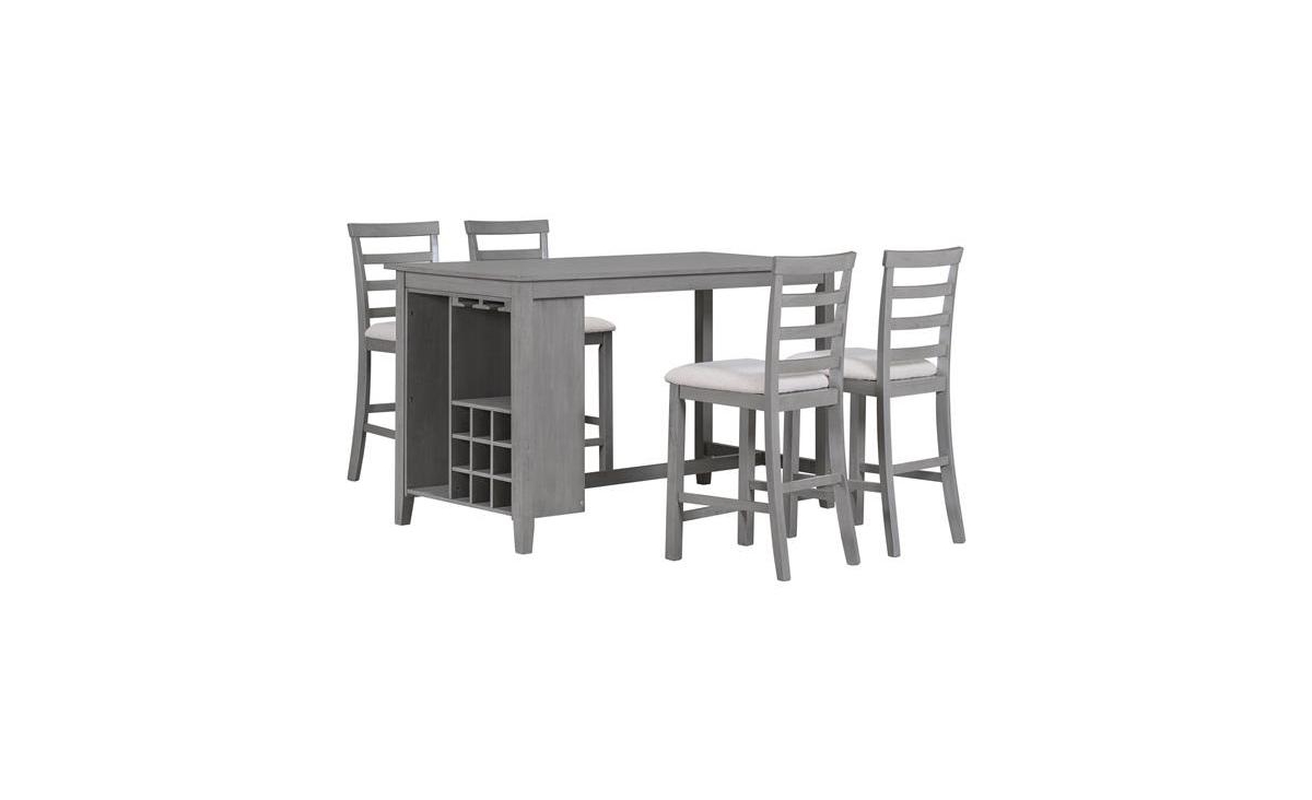 Click here for Slickblue 5-Piece Multi-Functional Counter Height... prices