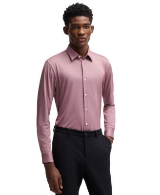 BOSS by Hugo Boss Men's Slim-Fit Performance-Stretch Shirt - Macy's