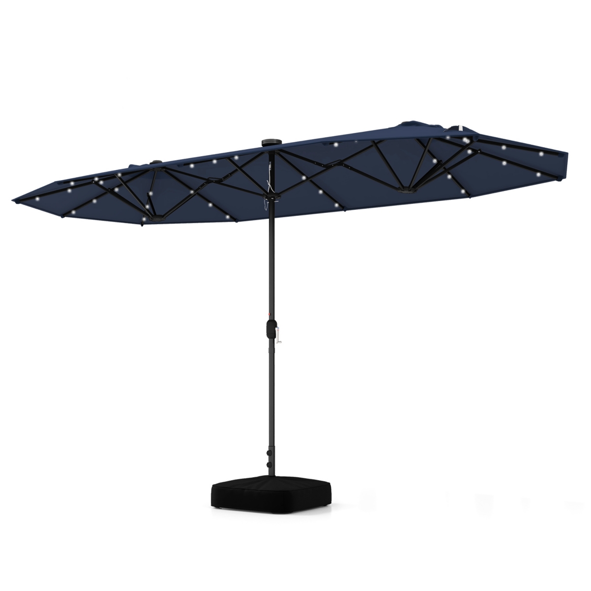 Click here for Double-sided Patio Umbrella with Solar Lights for... prices